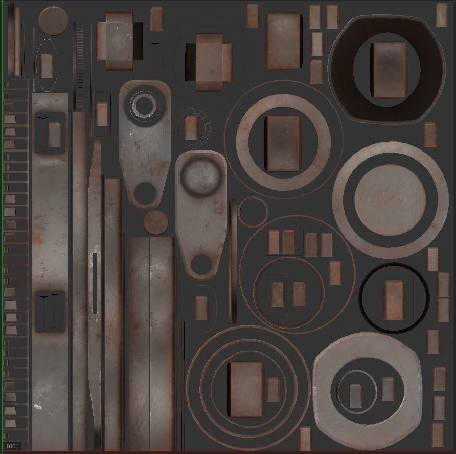 Simple 3x3 Rusty Missile Turret 3D model | CGTrader