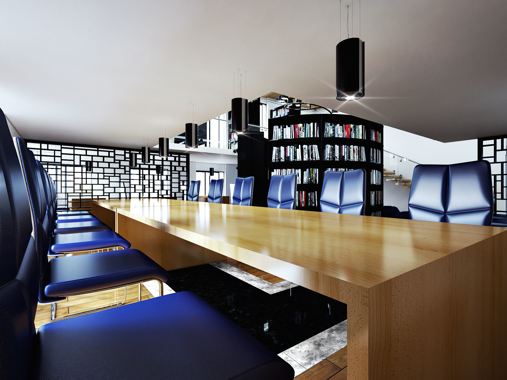 Public Library Interior Design Scene 3D model | CGTrader