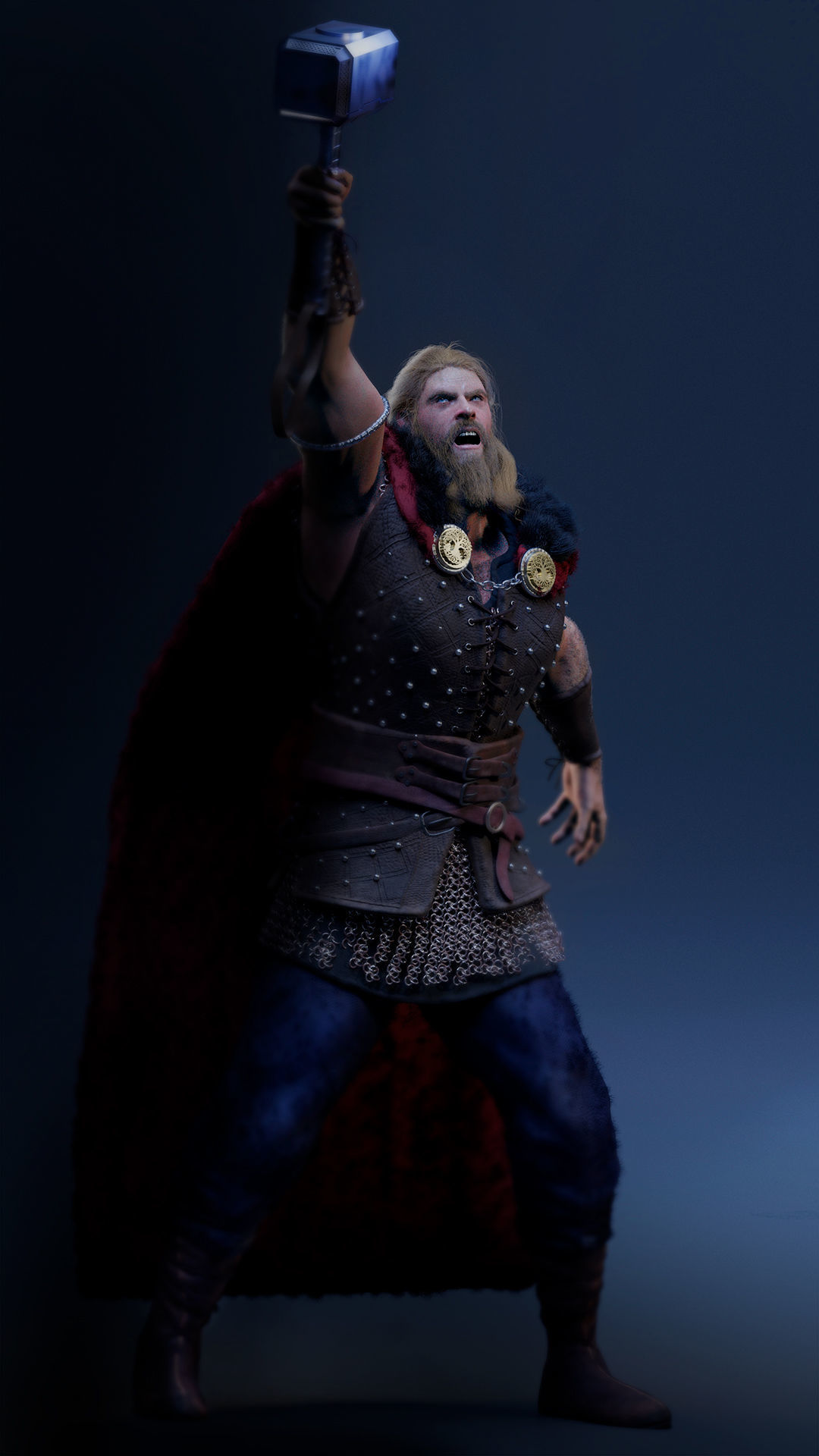 Viking Thor 3D model rigged | CGTrader