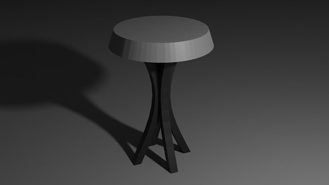 3D model Low Poly Bar Stool Ver 2 VR / AR / low-poly | CGTrader
