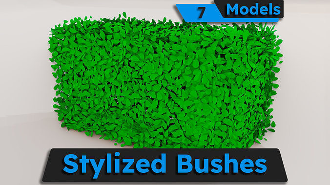 3D model Stylized Bush VR / AR / low-poly | CGTrader