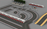 3D model Race Track Modular Kit for Game and Big Projects unitypackage ...