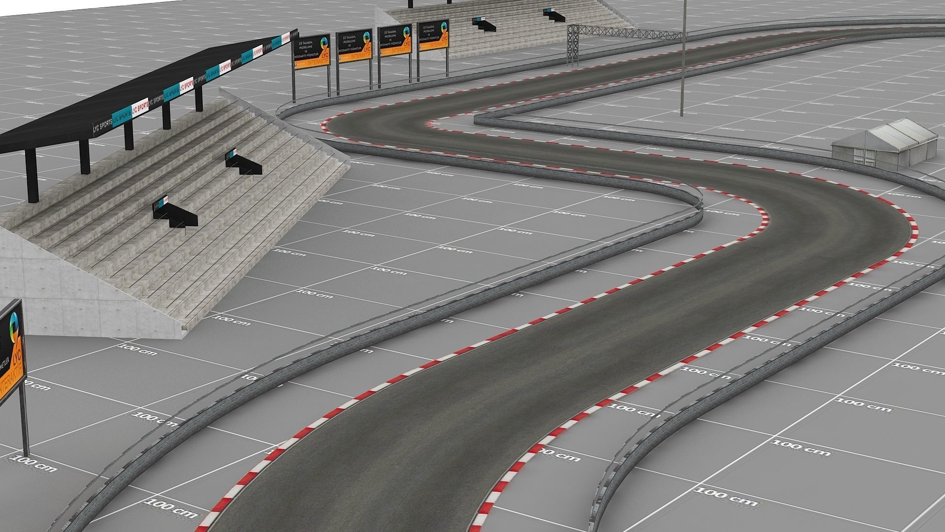 3D model Race Track Modular Kit for Game and Big Projects unitypackage ...