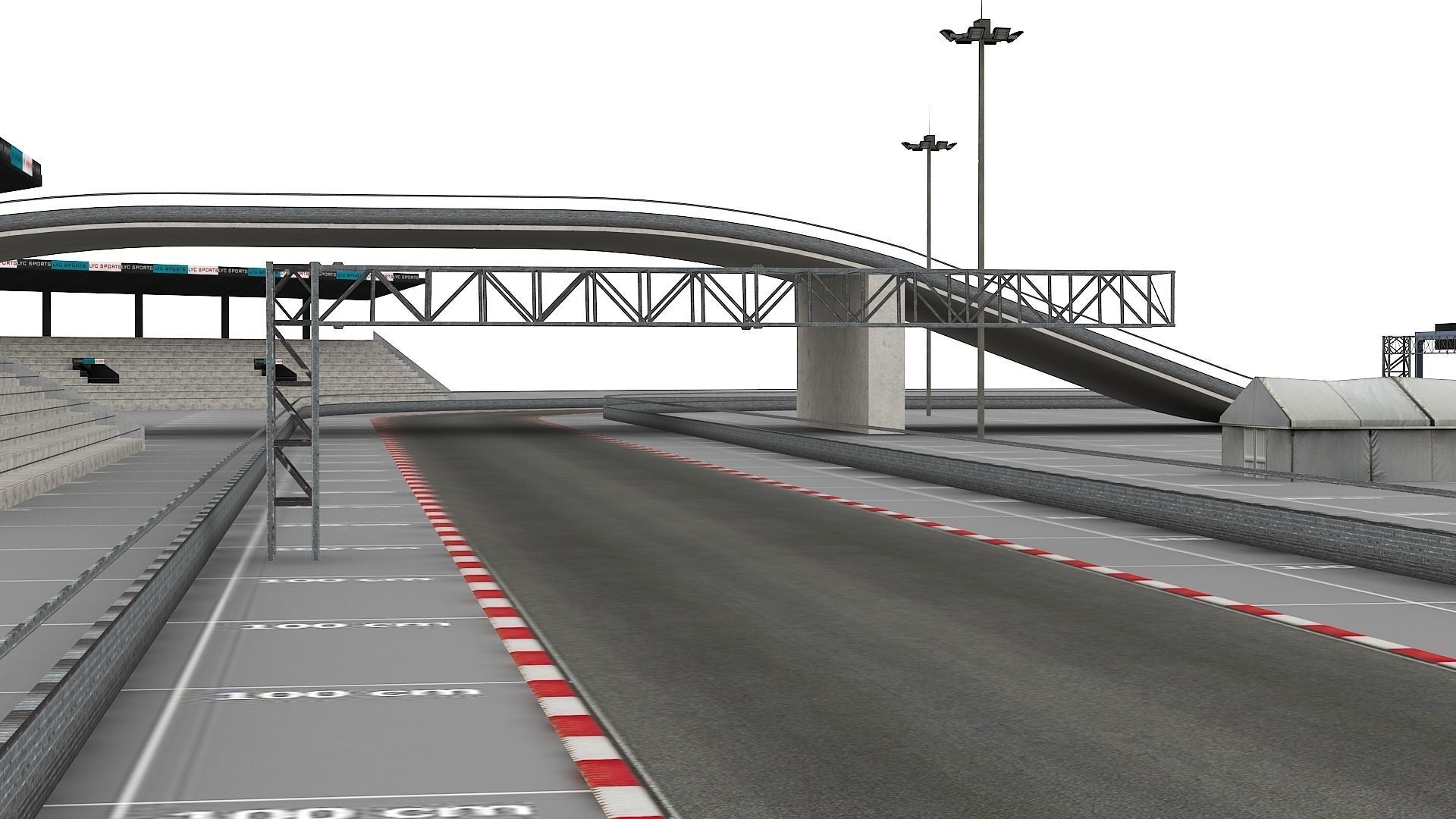 3D model Race Track Modular Kit for Game and Big Projects unitypackage ...