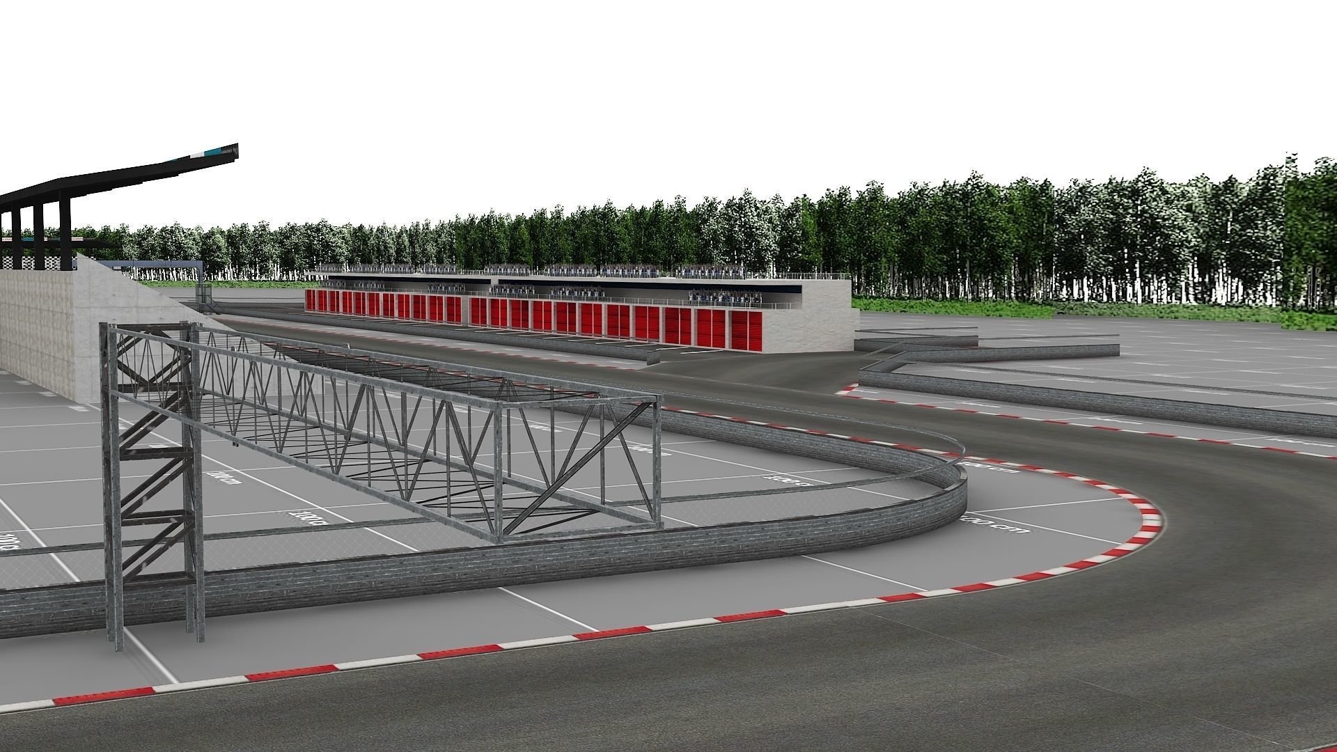 3D model Race Track Modular Kit for Game and Big Projects unitypackage ...