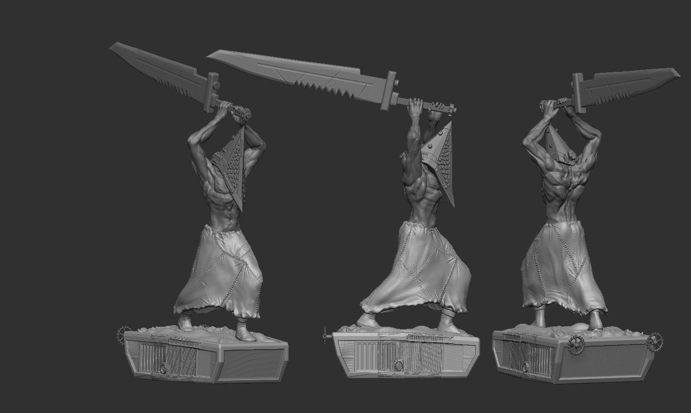 Pyramid Head Silent hill figure and Miniature 3D model 3D printable ...