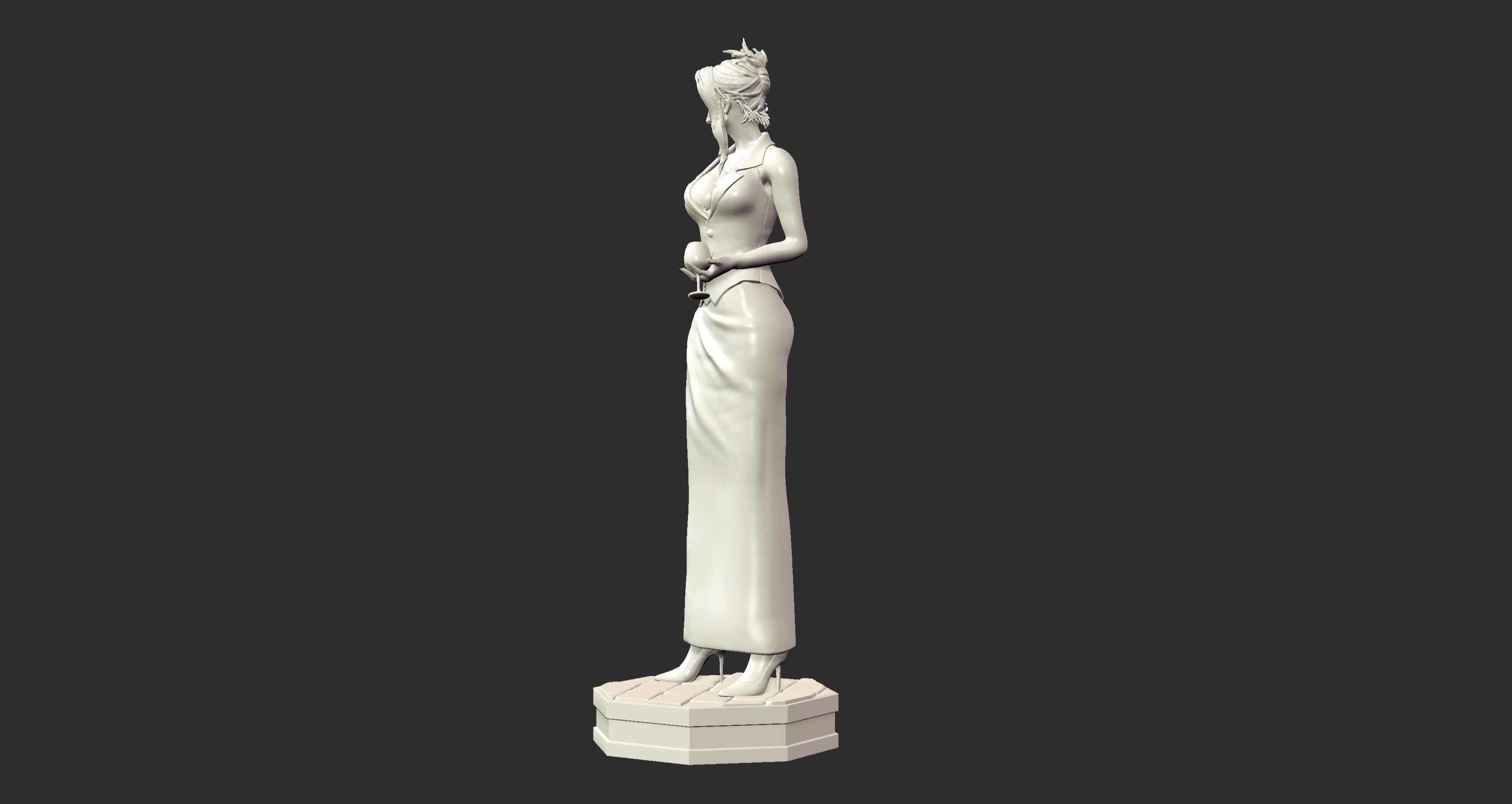 Scarlet - Final Fantasy 7 3D Print Figure 3D model 3D printable | CGTrader