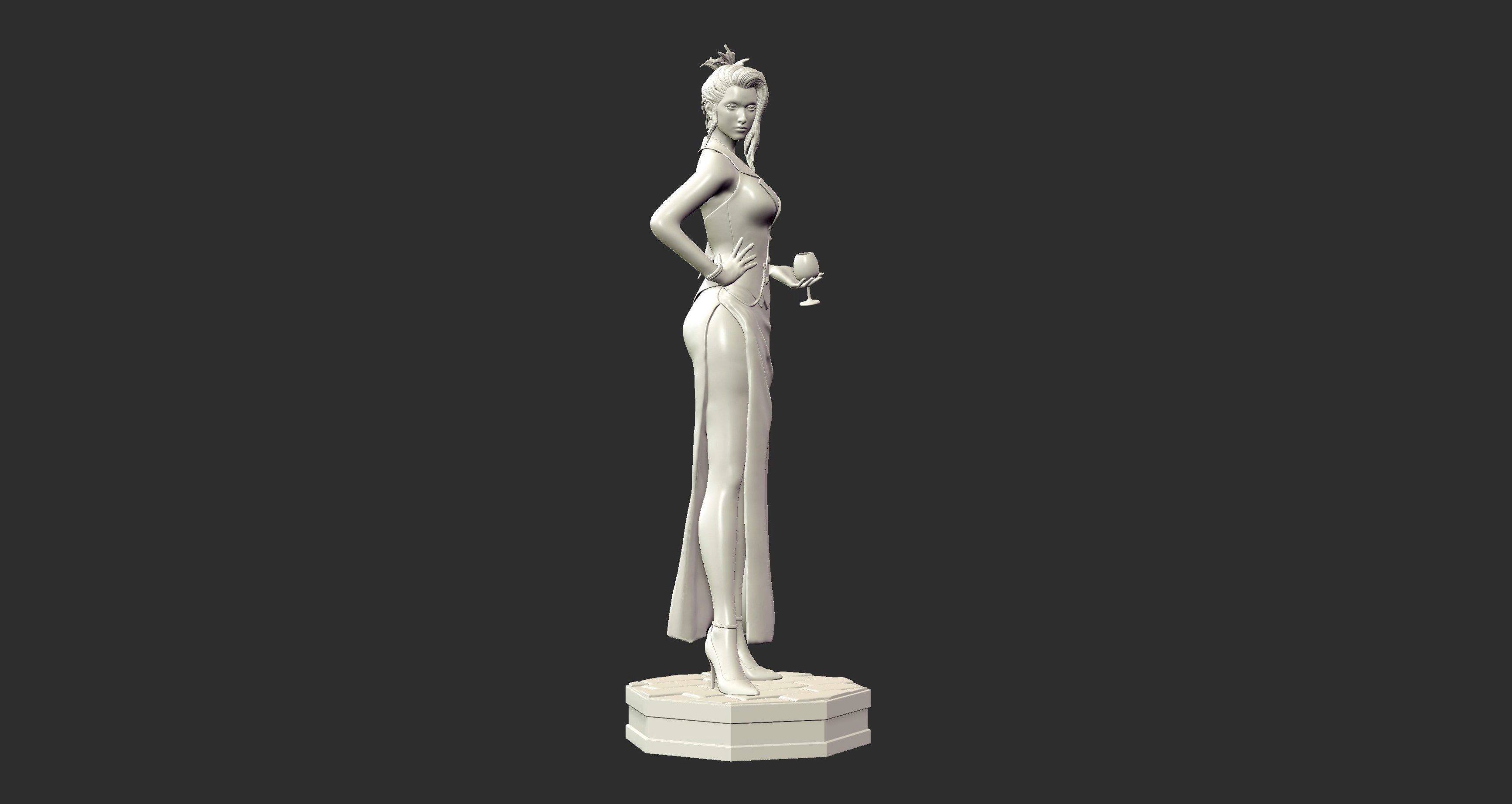 Scarlet - Final Fantasy 7 3D Print Figure 3D model 3D printable | CGTrader