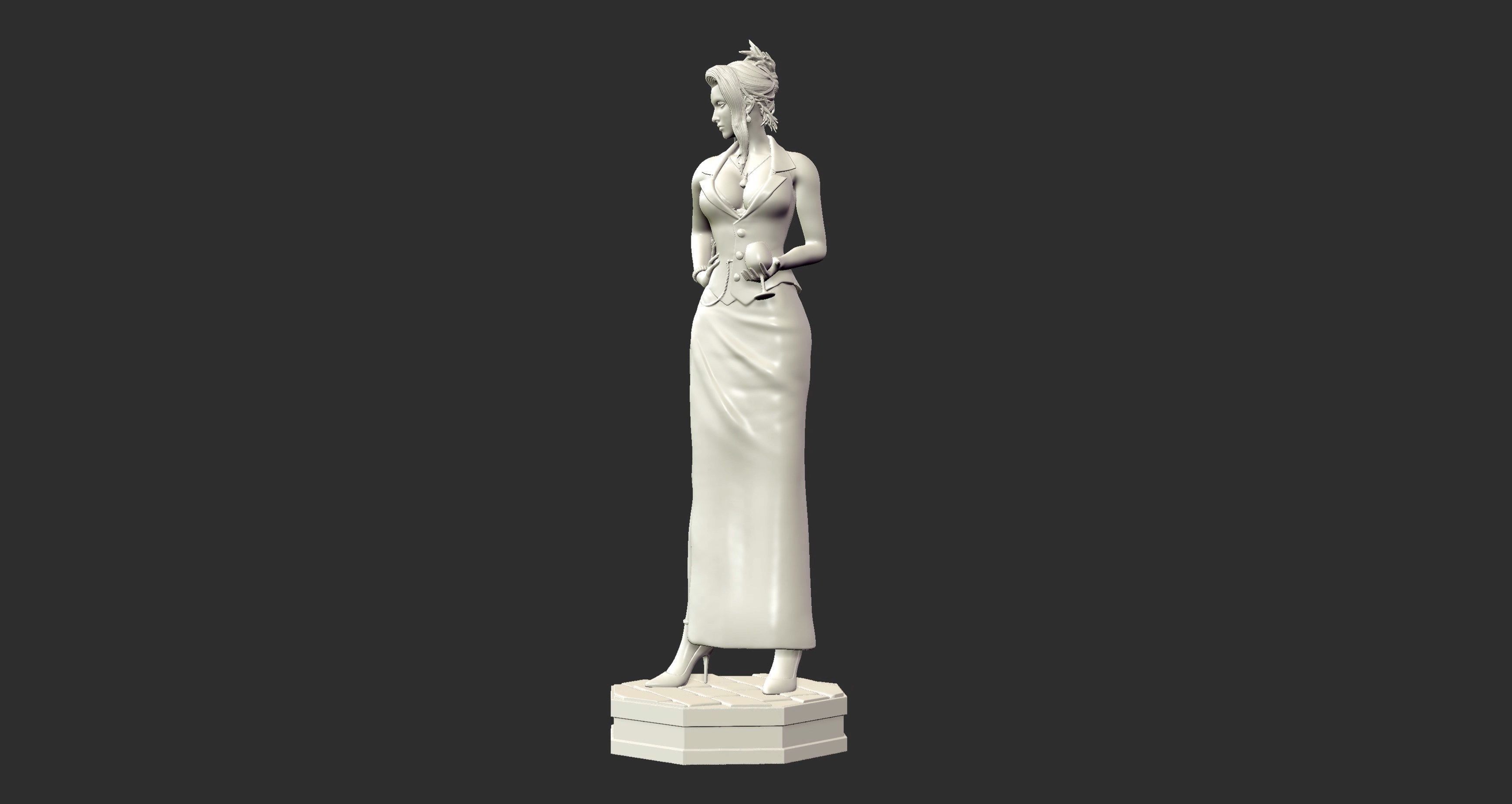 Scarlet - Final Fantasy 7 3D Print Figure 3D model 3D printable | CGTrader