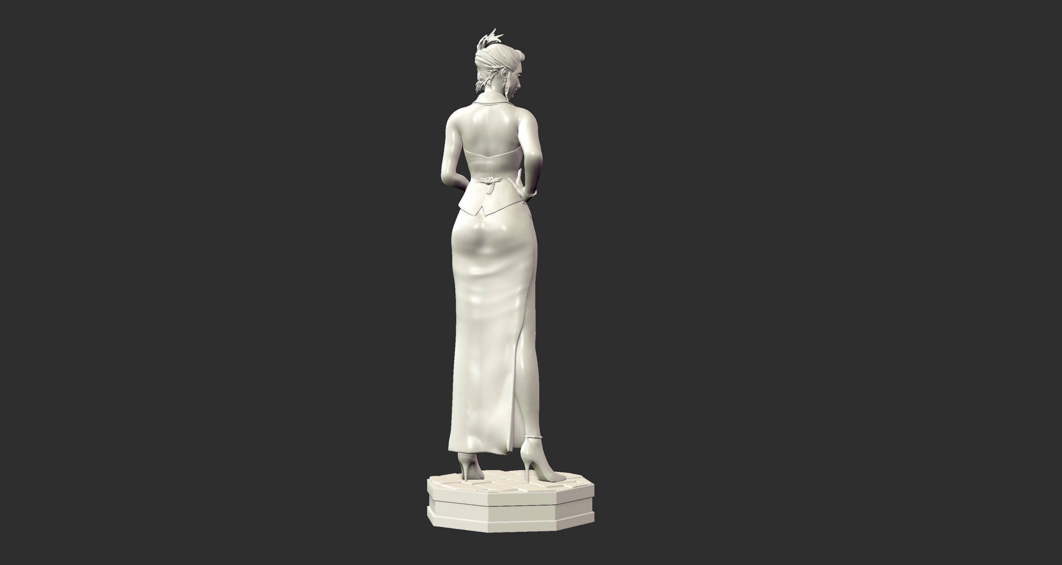 Scarlet - Final Fantasy 7 3D Print Figure 3D model 3D printable | CGTrader