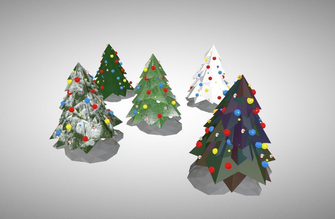 Christmas Tree Low Poly 2021 free VR / AR / low-poly 3D model | CGTrader