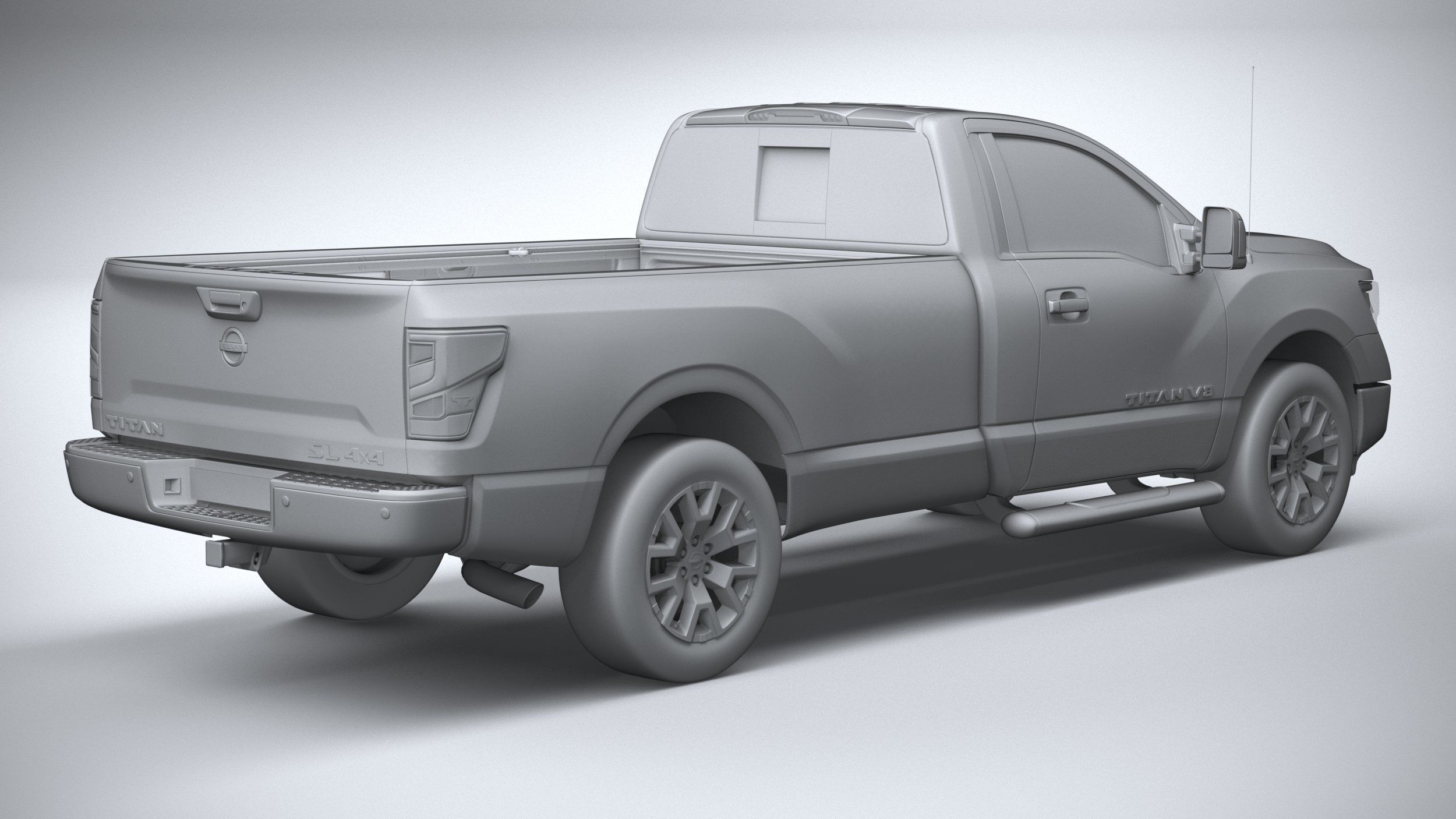 Nissan Titan SingleCab 2021 3D model | CGTrader