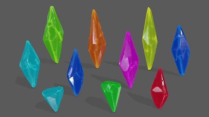 3D model crystal VR / AR / low-poly | CGTrader