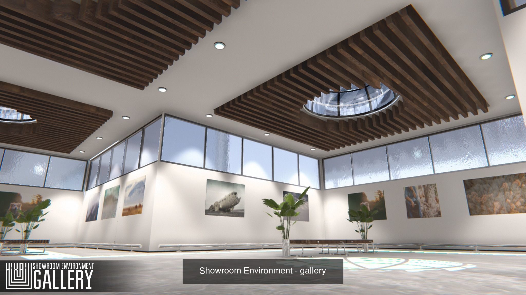 3D Model Collection Big package of 7 exhibition galleries - Part 1 VR ...