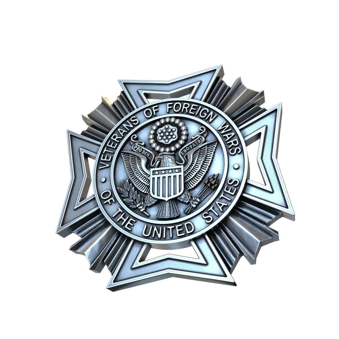 VFW ICON 3D model 3D printable | CGTrader