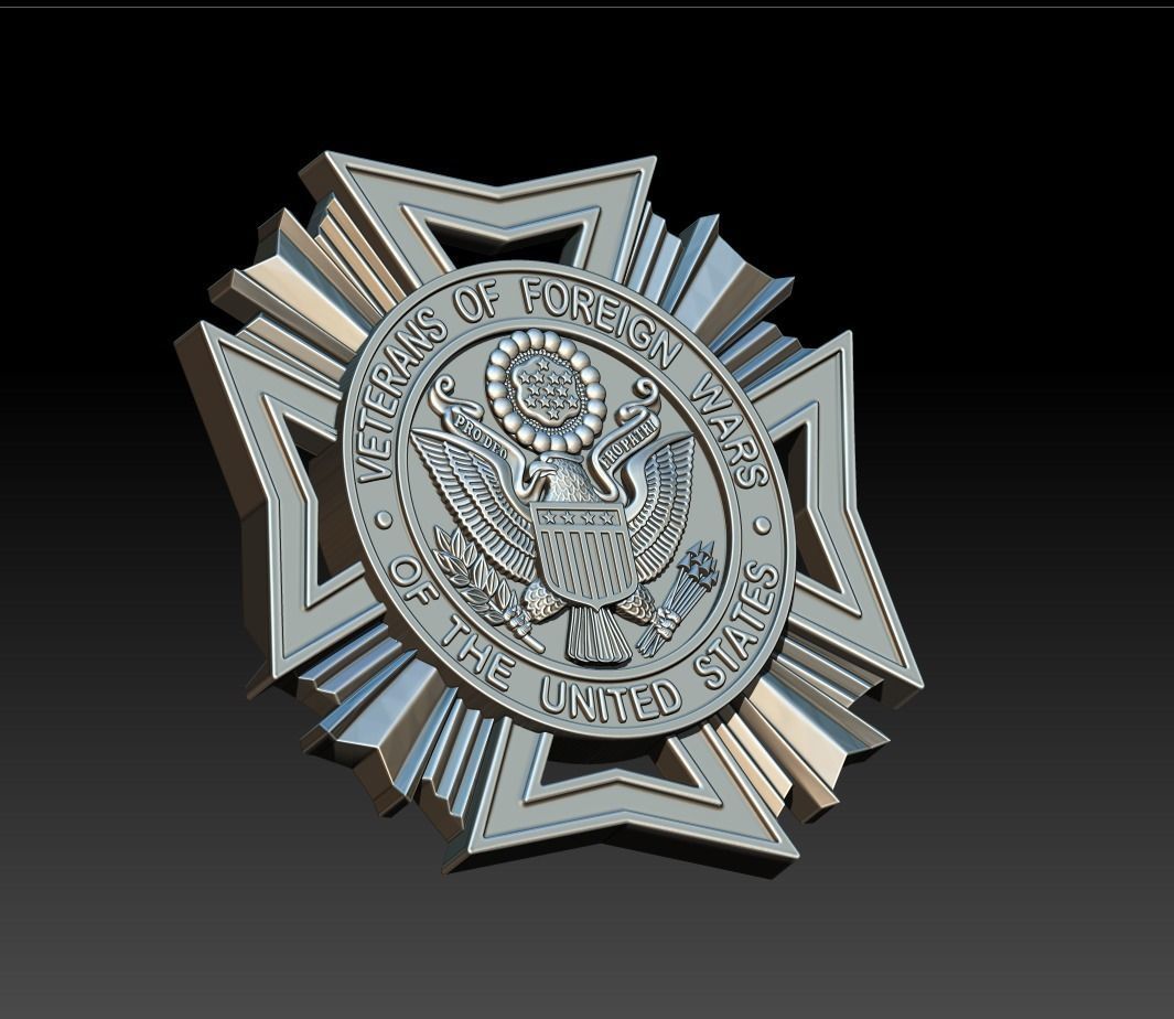 VFW ICON 3D model 3D printable | CGTrader