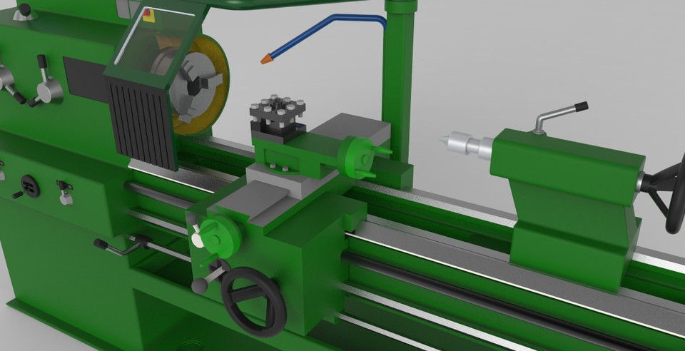 TURNING LATHE free 3D model | CGTrader