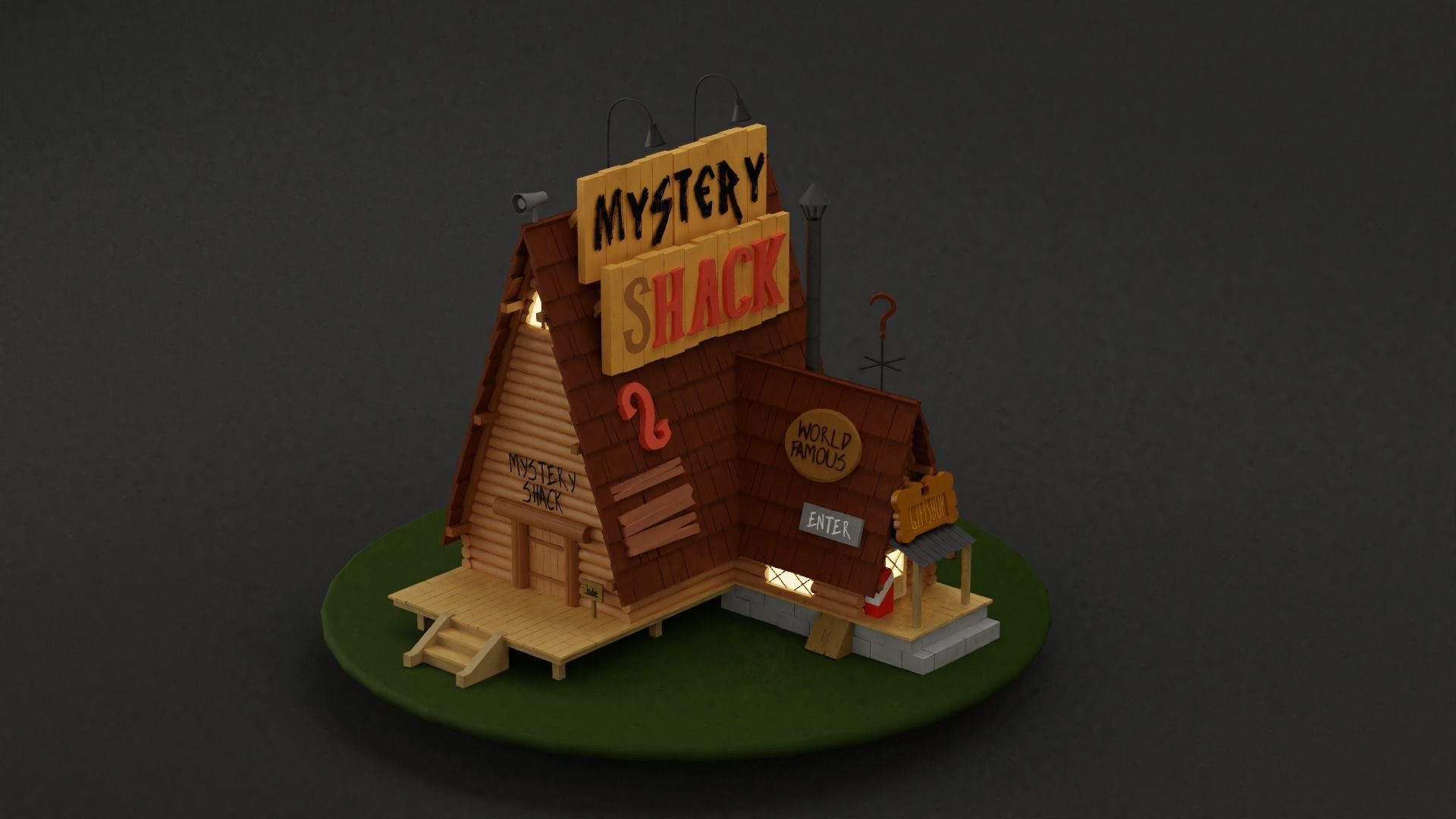 3D model Mystery Shack 3D Model VR / AR / low-poly | CGTrader