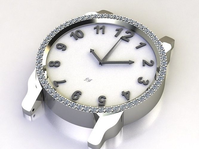 Diamond Watch W 1 3D model 3D printable | CGTrader