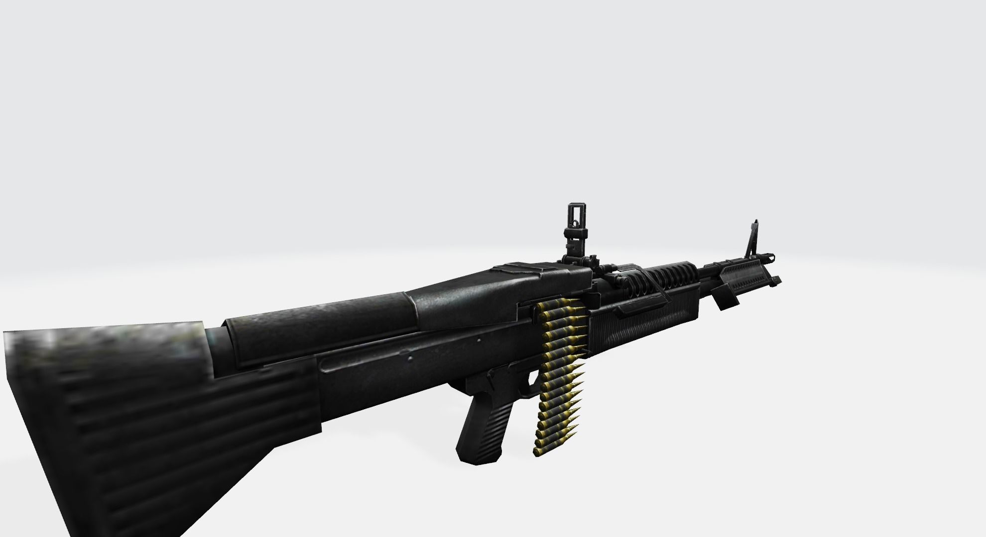 Weapon Machine gun Kord M249 M60 3D model | CGTrader