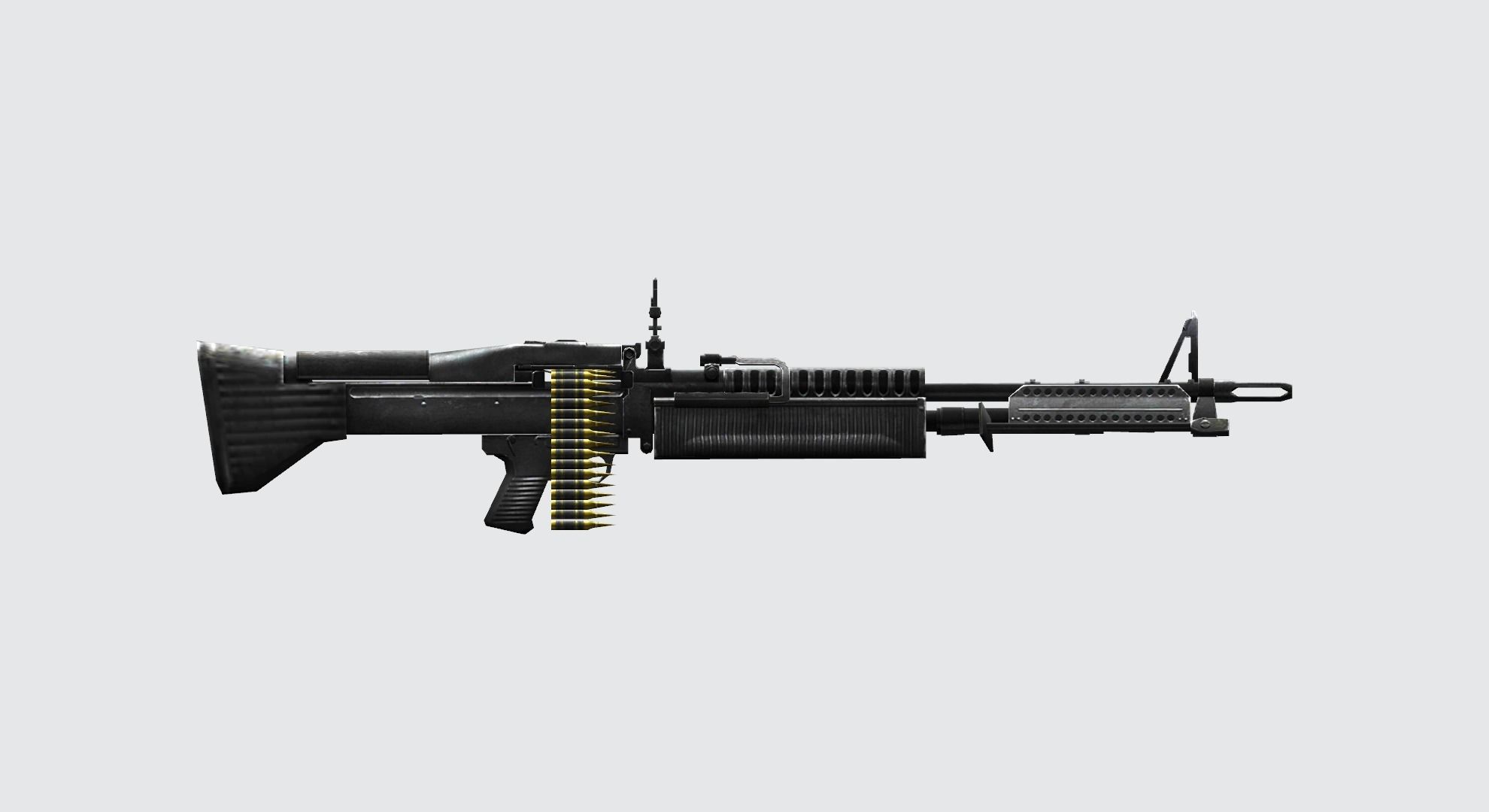 Weapon Machine gun Kord M249 M60 3D model | CGTrader