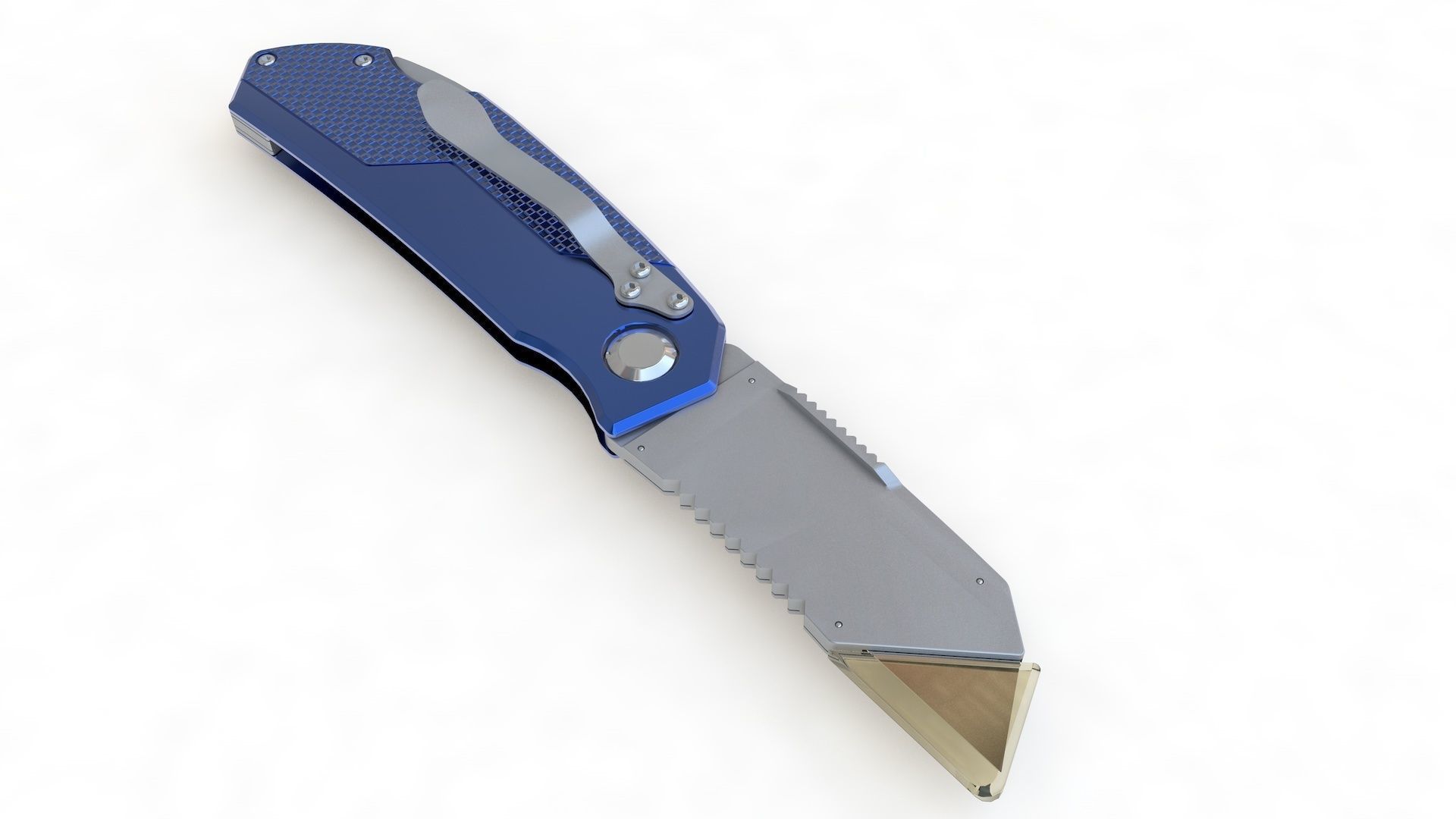 Utility Knife Rigged 3D model animated rigged | CGTrader