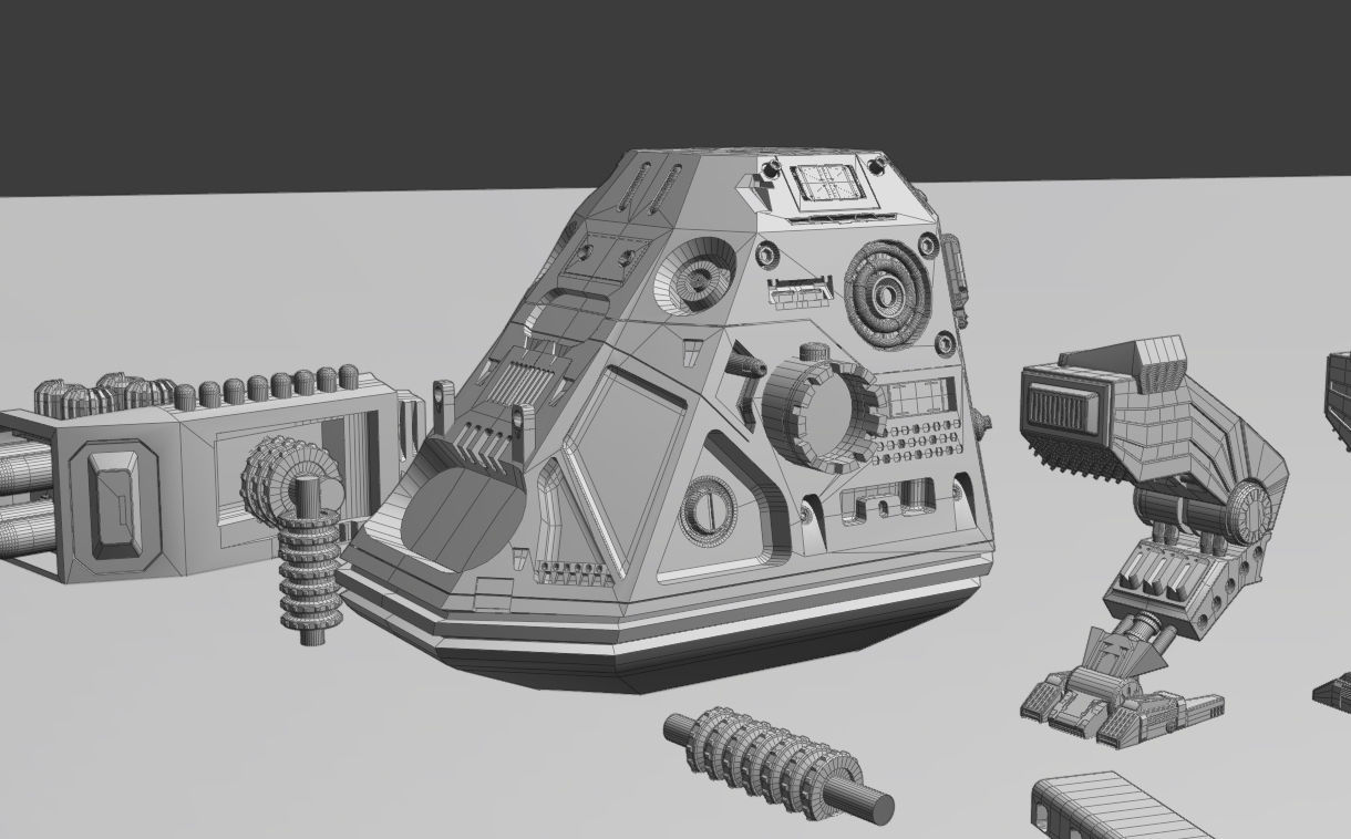 3D Sci-Fi Mech Robot Warrior Model with high details 3D model | CGTrader