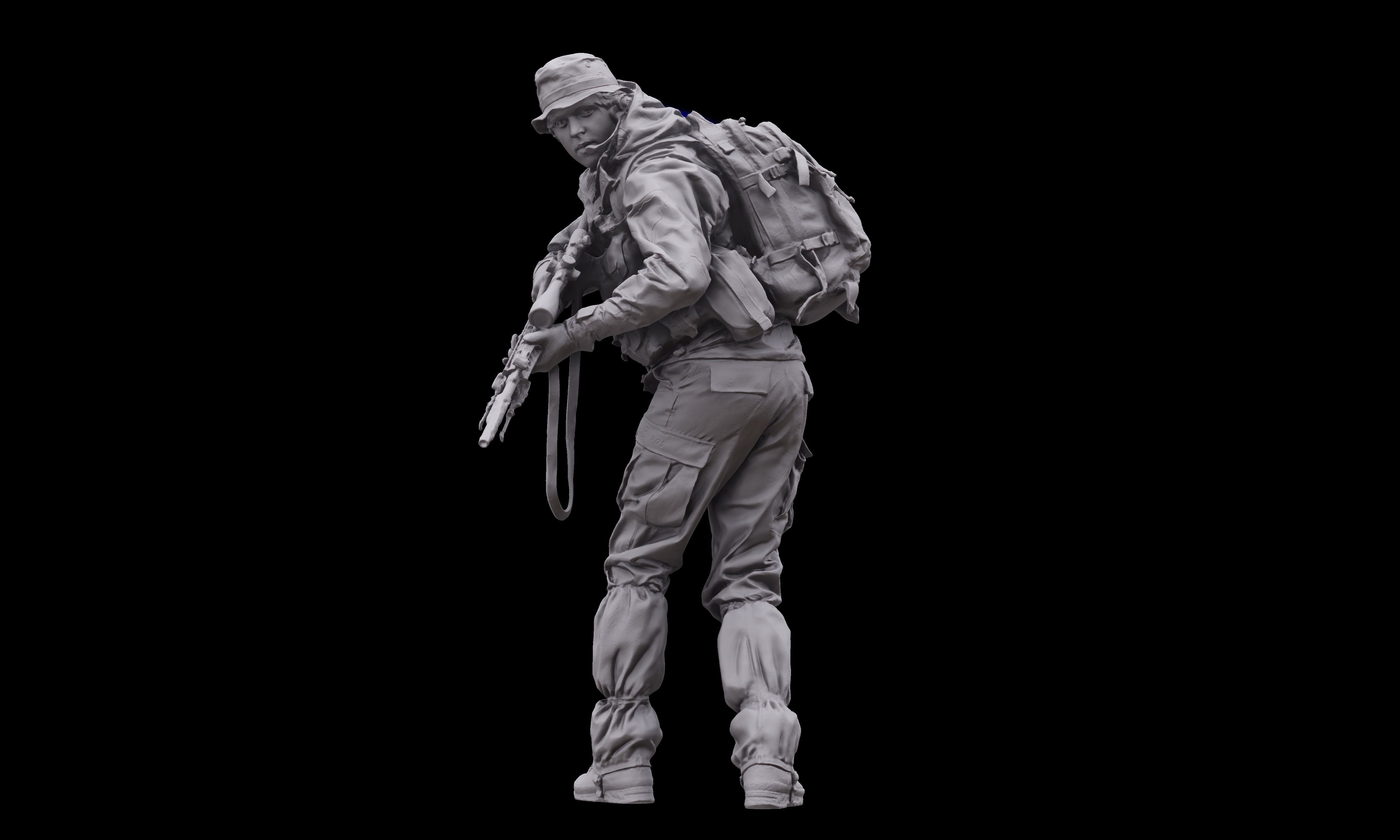 3D Body Scan Reece Bates Army Seal Team 3D model | CGTrader