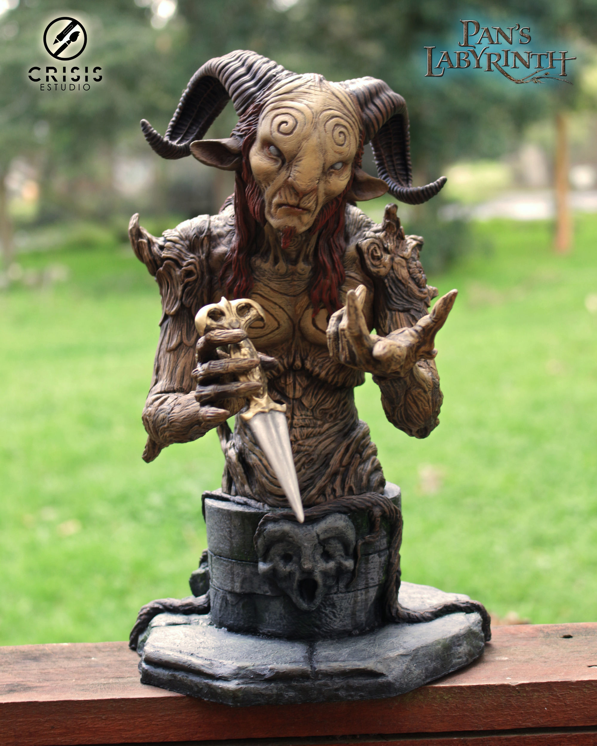 Pans Labyrinth Faun 3d Magnet Bust 3D model 3D printable | CGTrader