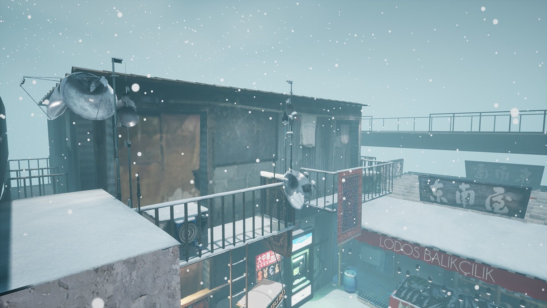 Cyberpunk Ghetto Street UE4 Scene 3D model animated | CGTrader