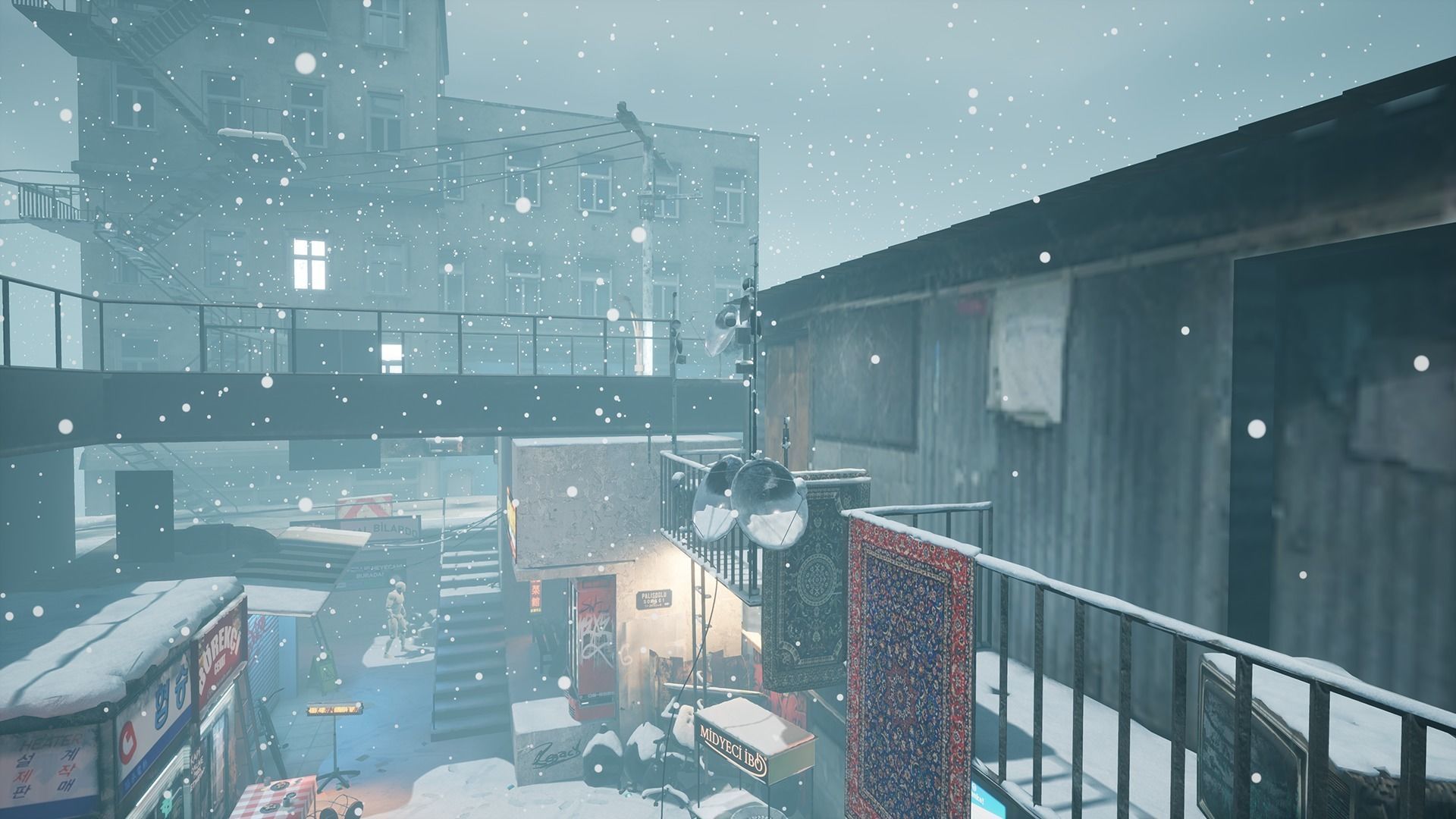 Cyberpunk Ghetto Street UE4 Scene 3D model animated | CGTrader