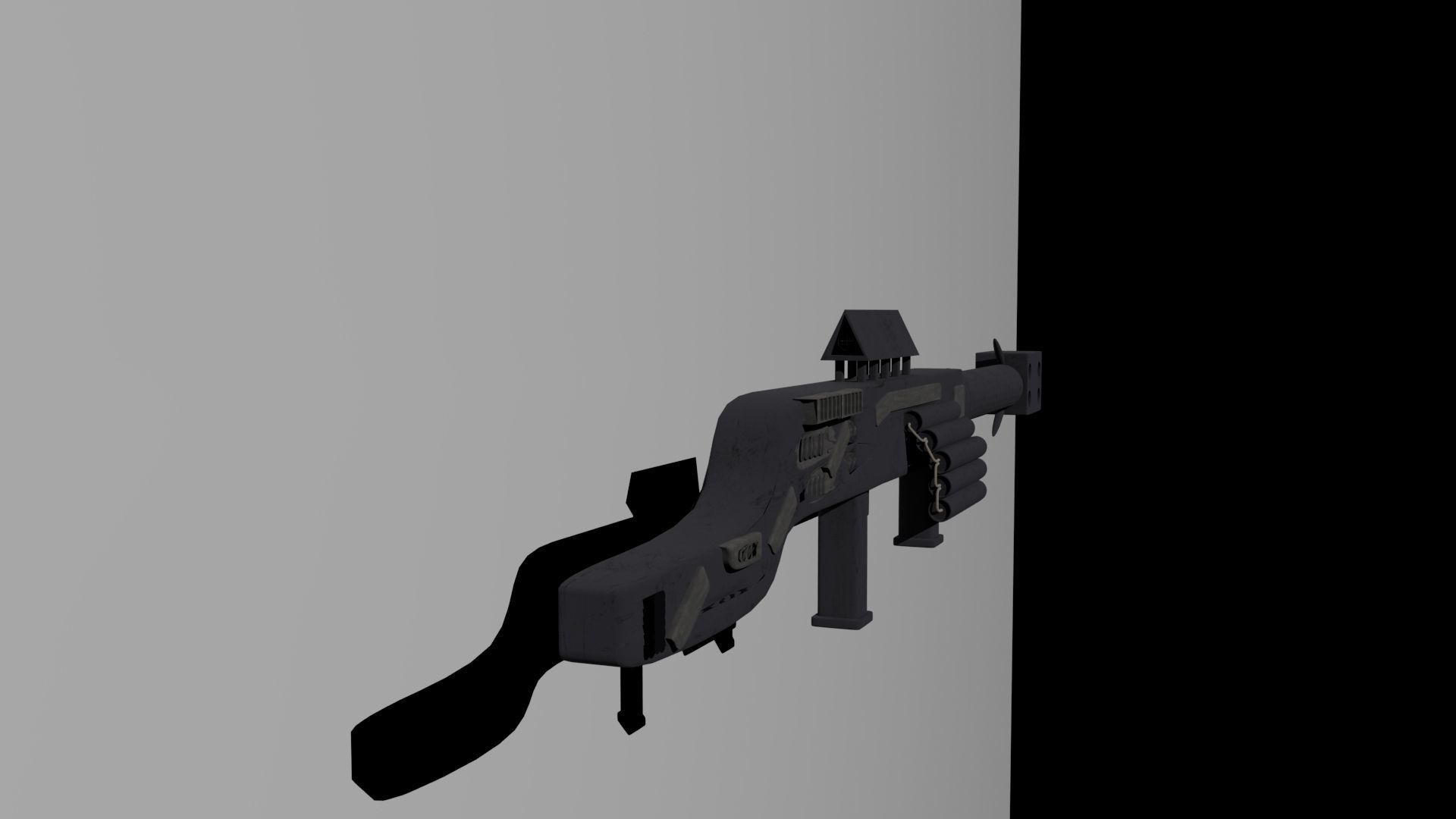 Futuristic Battle Rifle 3D model | CGTrader