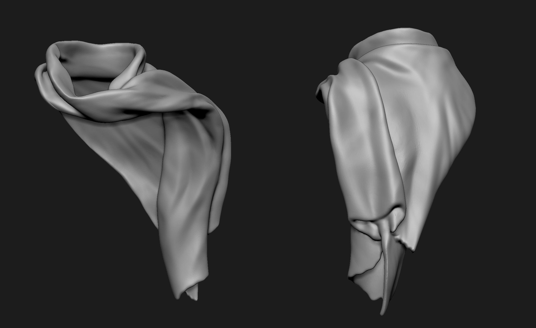 Scarfs for 3d Printable Characters Part 3 3D model | CGTrader