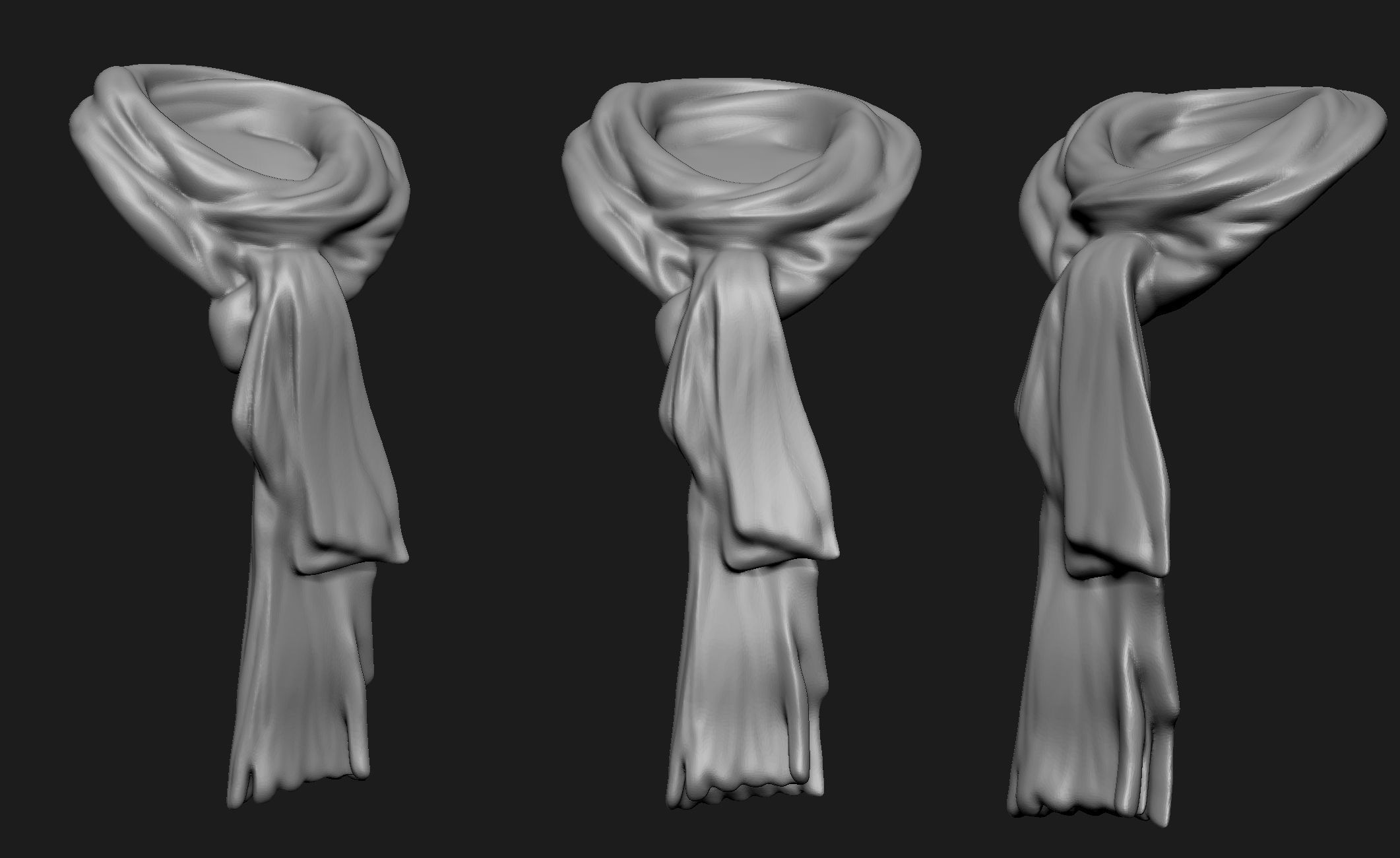 Scarfs for 3d Printable Characters Part 3 3D model | CGTrader