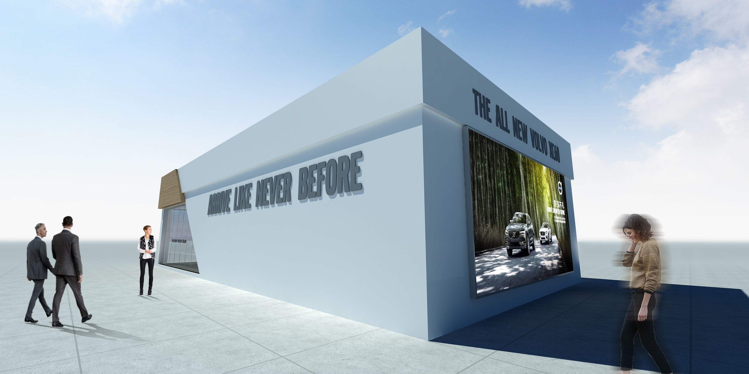 volvo pop up store 3D model | CGTrader