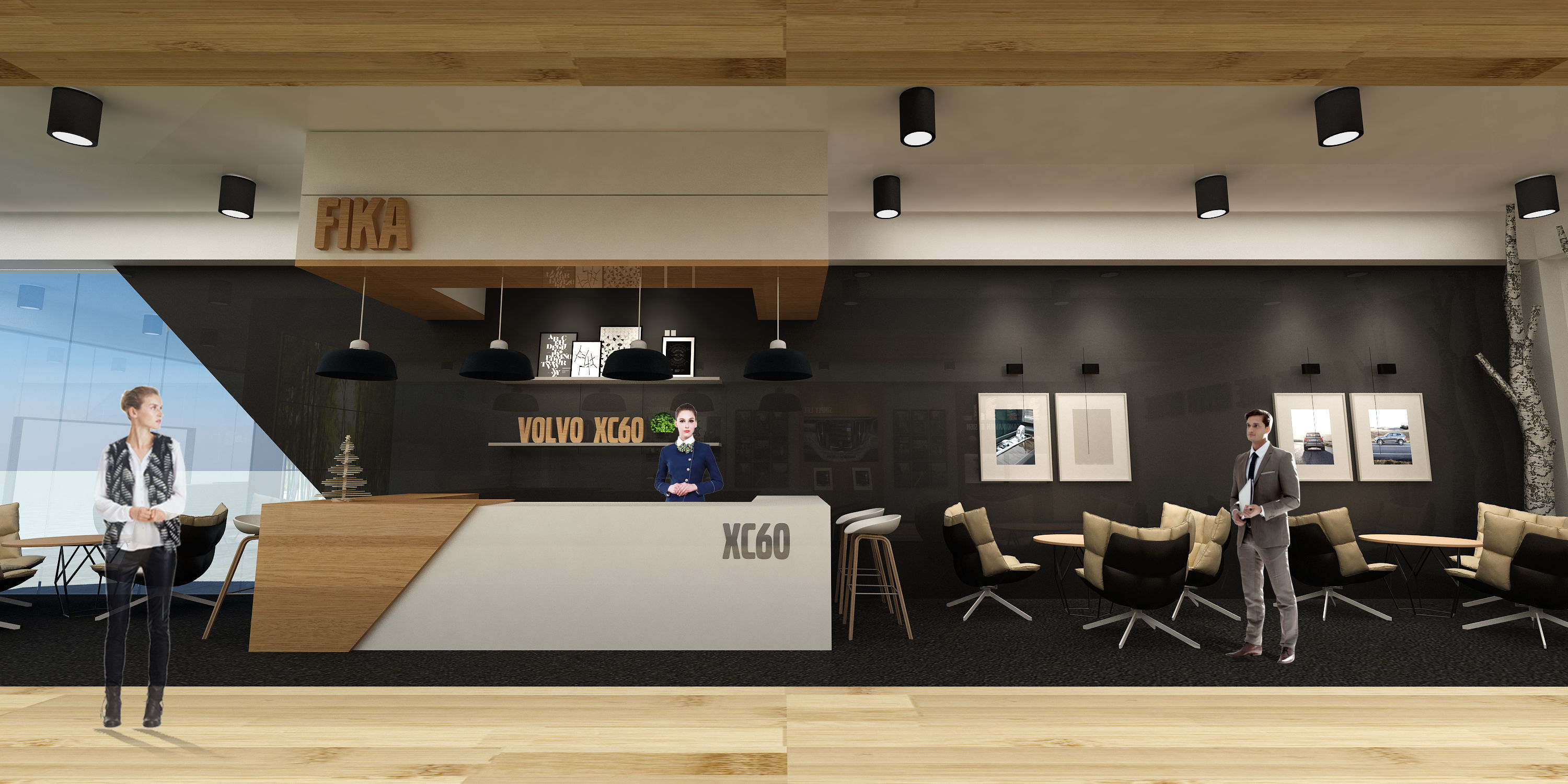 volvo pop up store 3D model | CGTrader