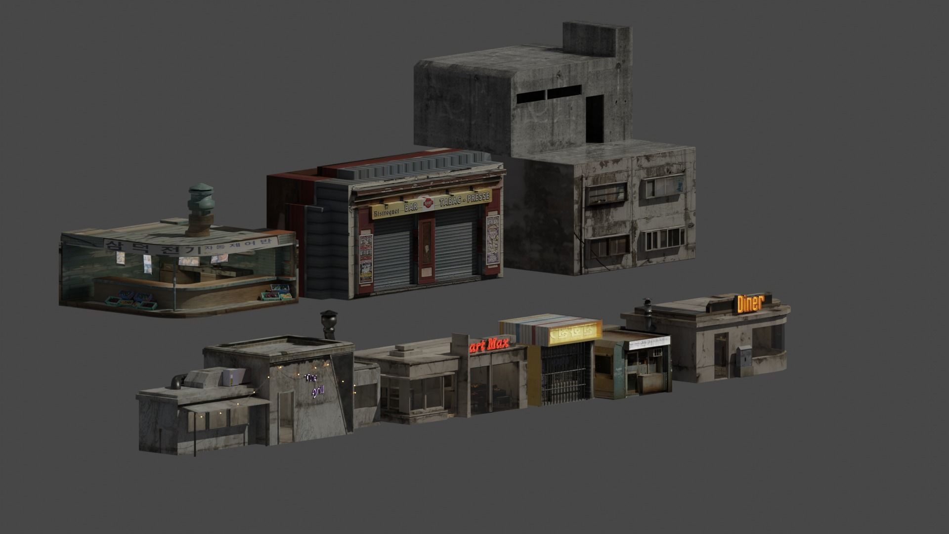 Shop Restaurant assets 3D model | CGTrader