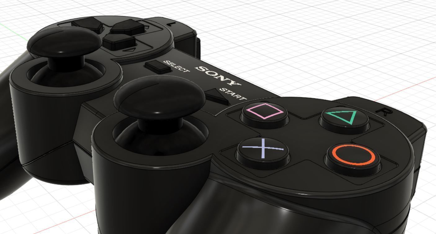 PS3 Joystick 3D model | CGTrader
