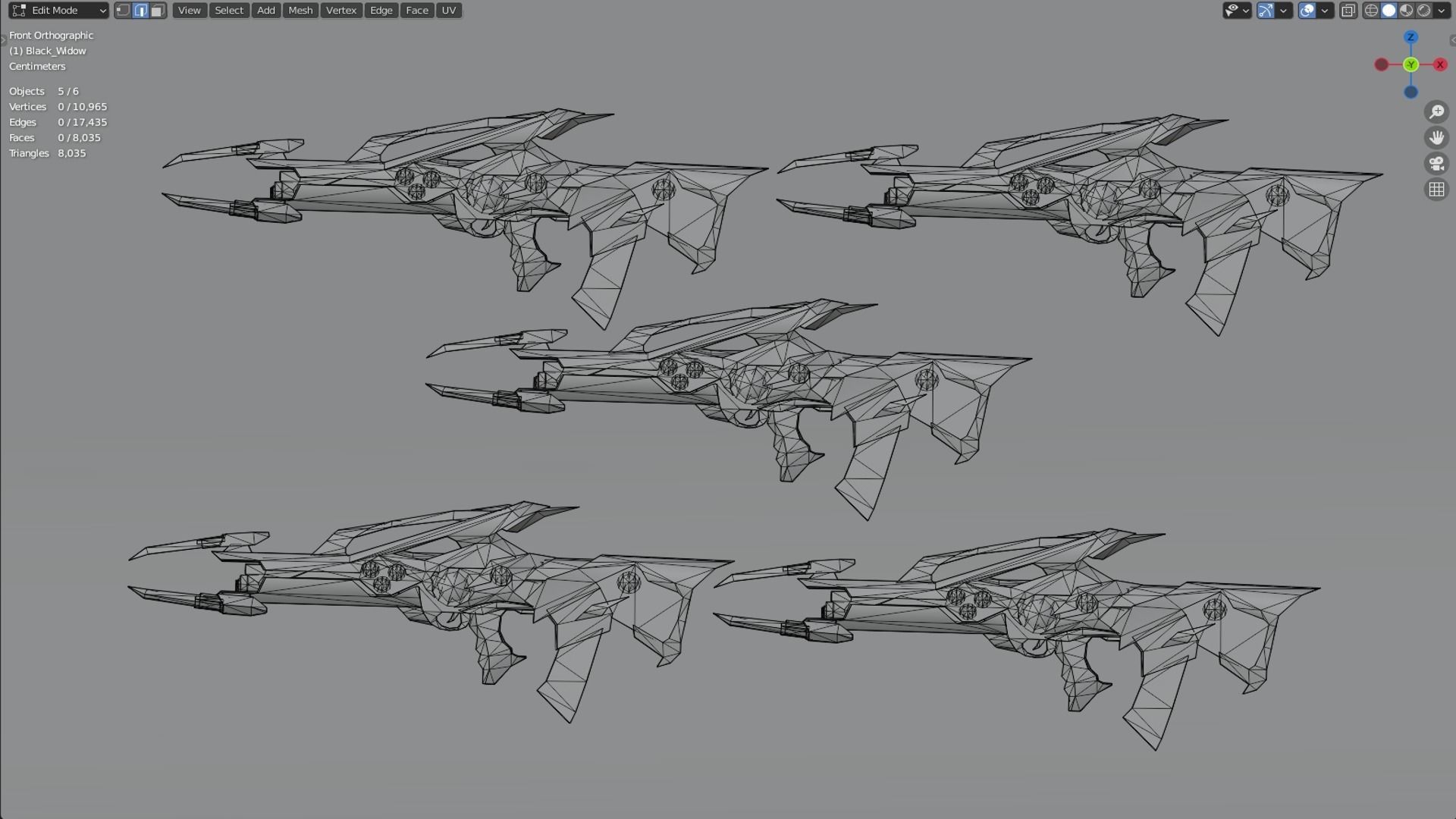 Weapon rifle Black Widow Golden Lightning Ocean Void 3D model | CGTrader