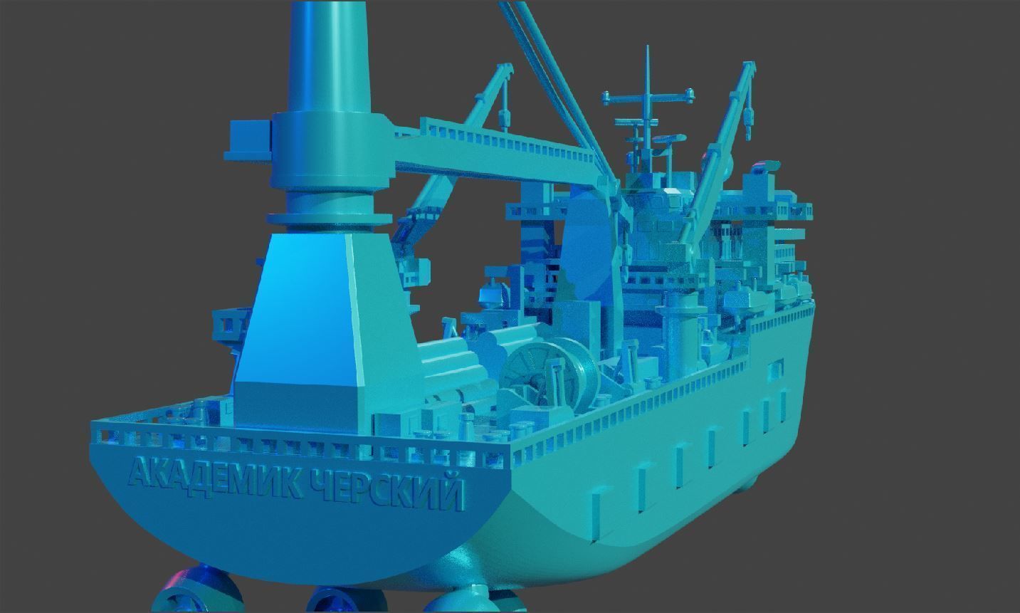 Akademik Chersky Pipe Layer 3D model for Printing 3D model 3D printable | CGTrader