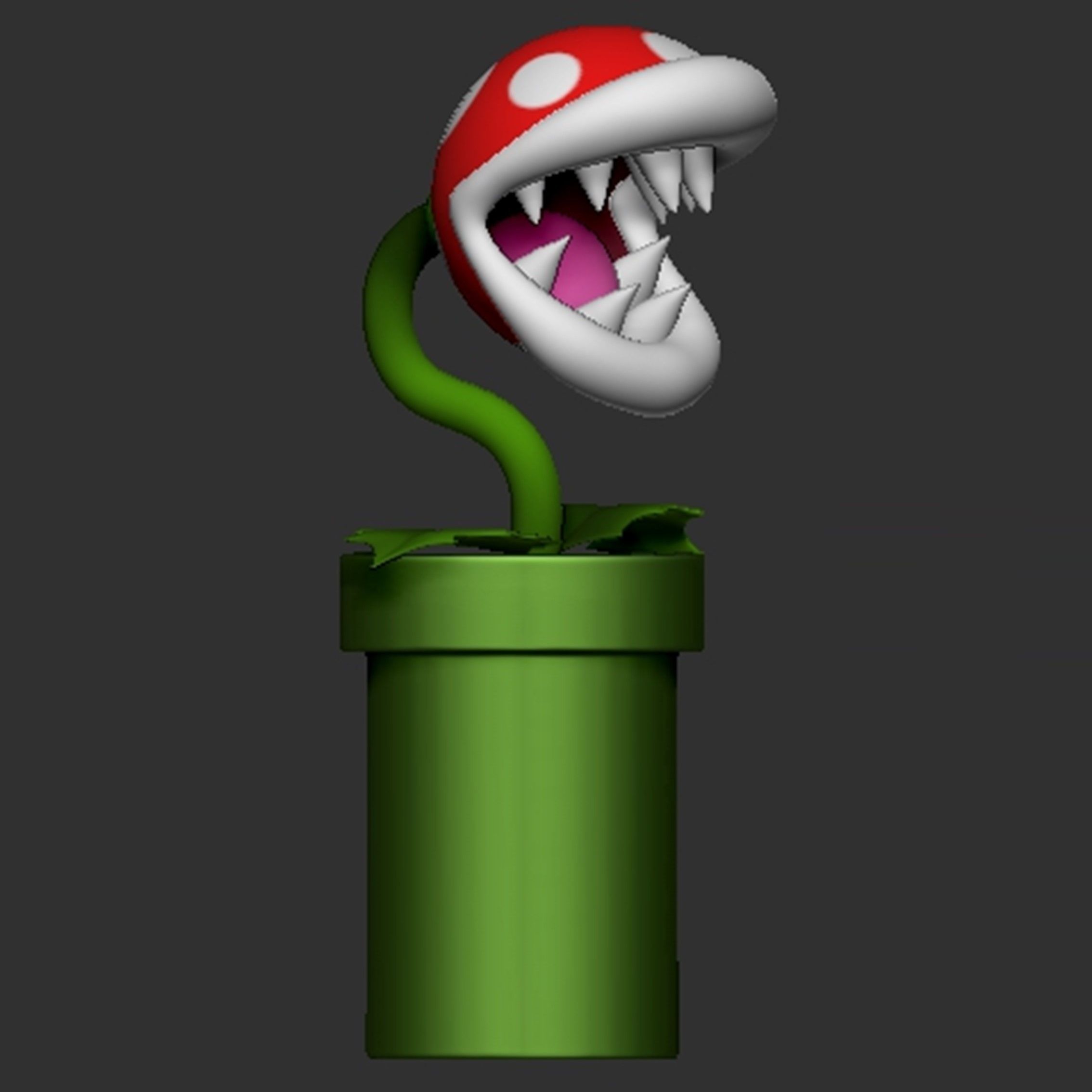 Piranha Plant Mario 3D model 3D printable | CGTrader