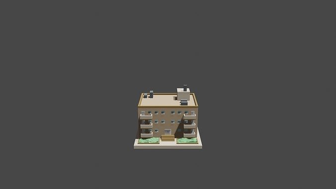 Residential building 13 WOU Kit 3D model | CGTrader