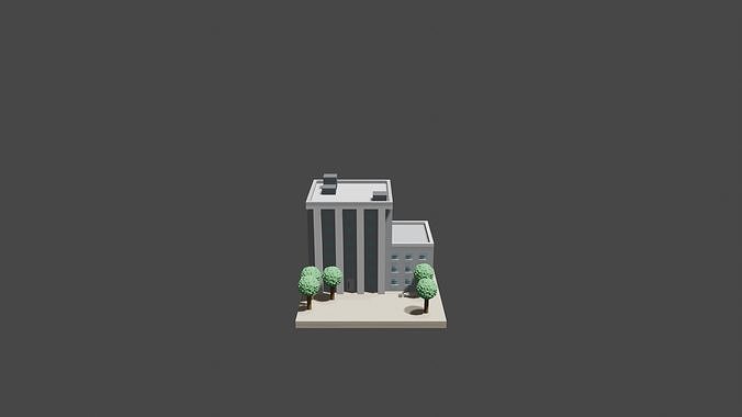 Residential building 14 WOU Kit 3D model | CGTrader