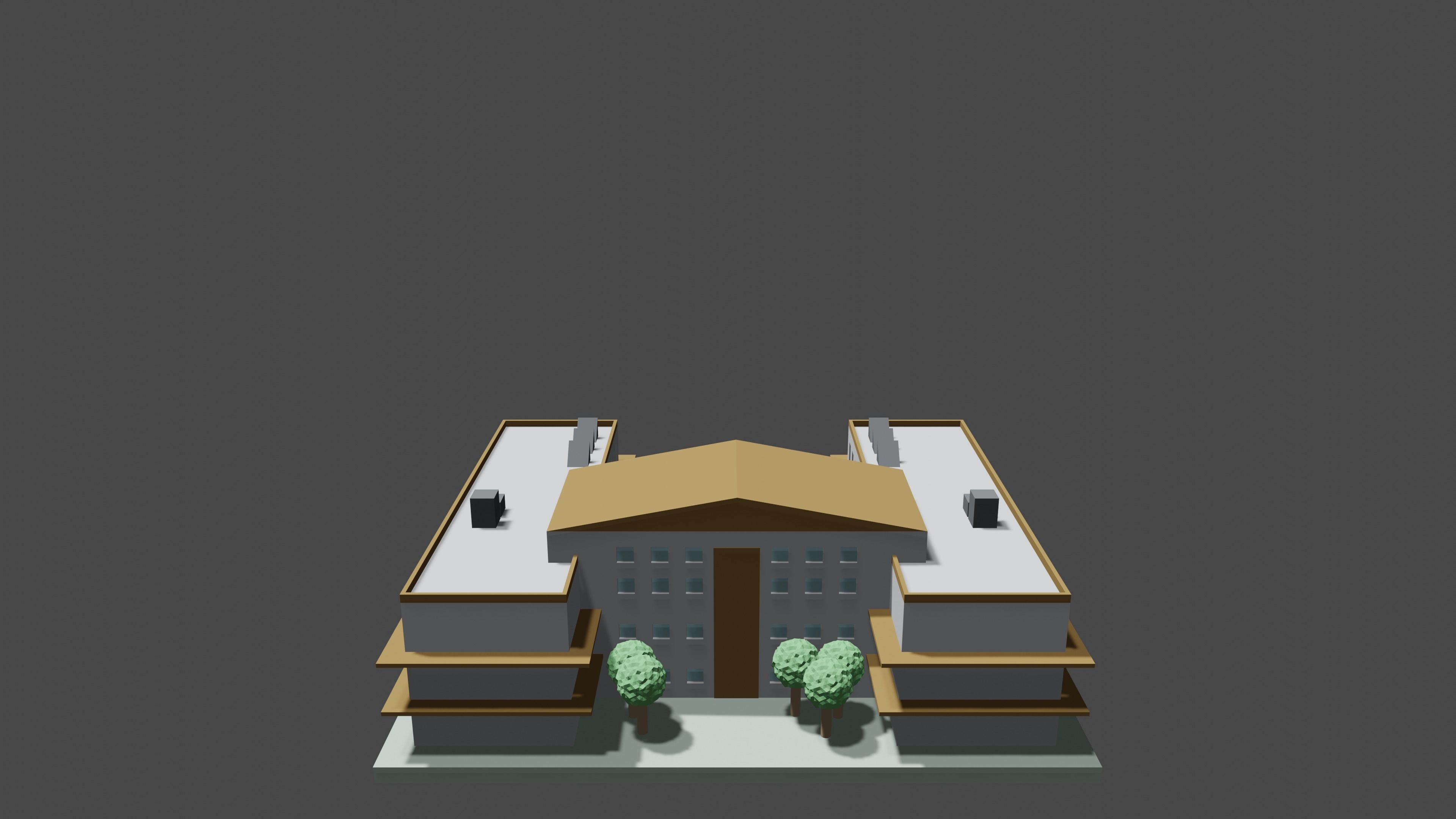 Residential building 15 WOU Kit 3D model | CGTrader