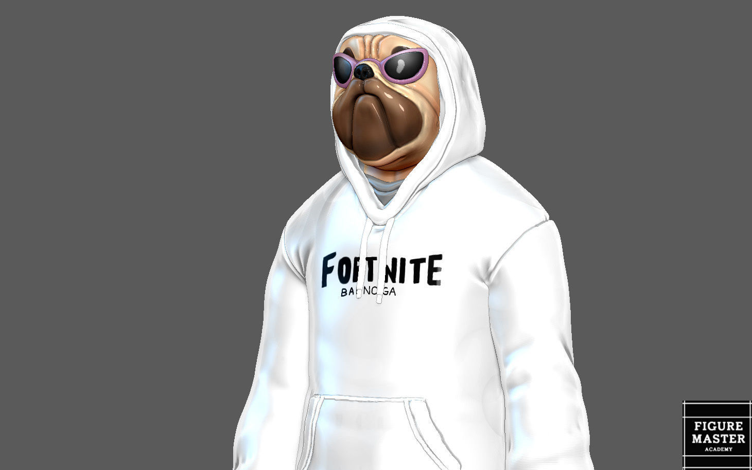 FORTNITE Shady Doggo BULLDOG SKIN CHARACTER ART TOY GAME ANIME 3D model ...
