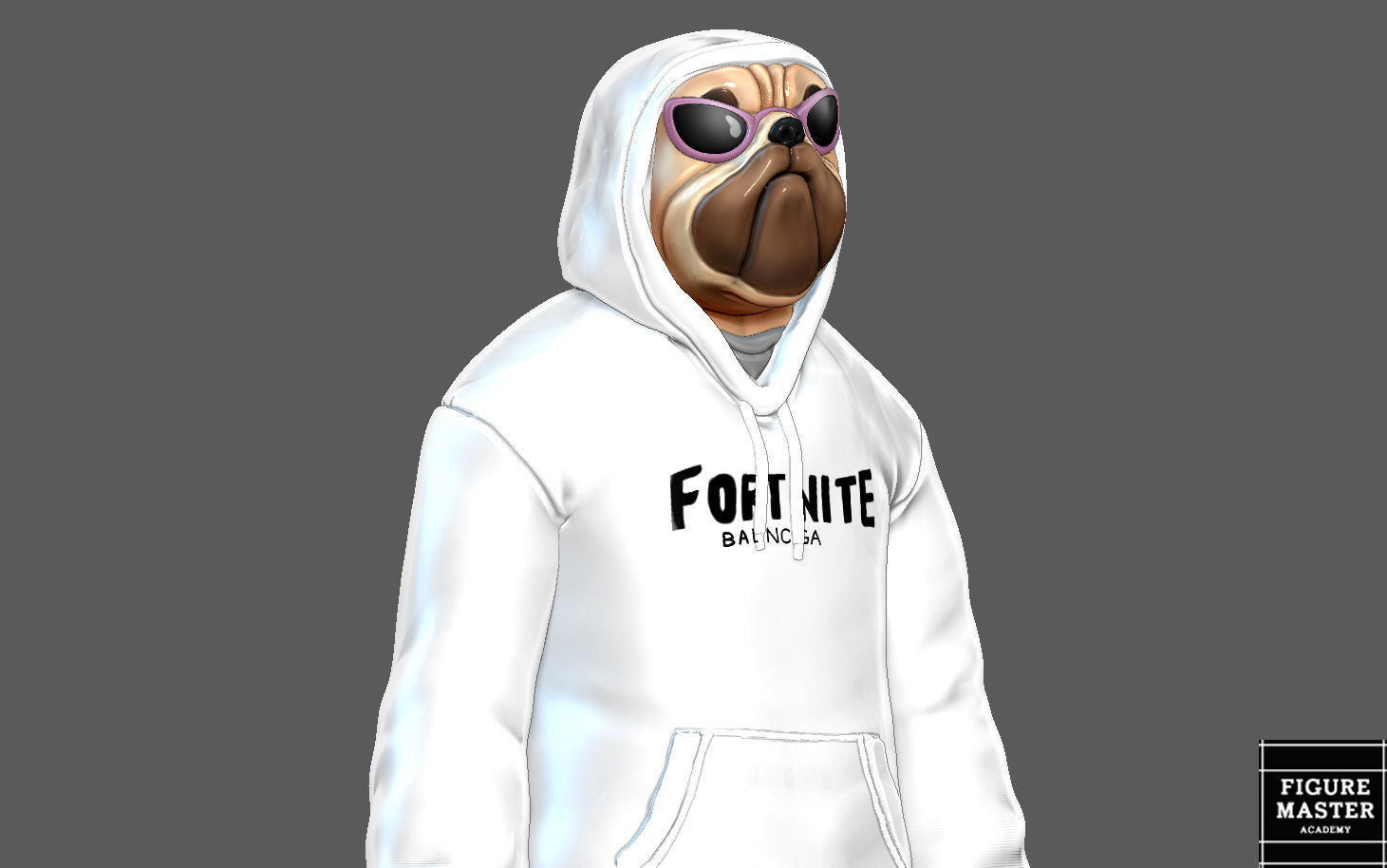 FORTNITE Shady Doggo BULLDOG SKIN CHARACTER ART TOY GAME ANIME 3D model ...