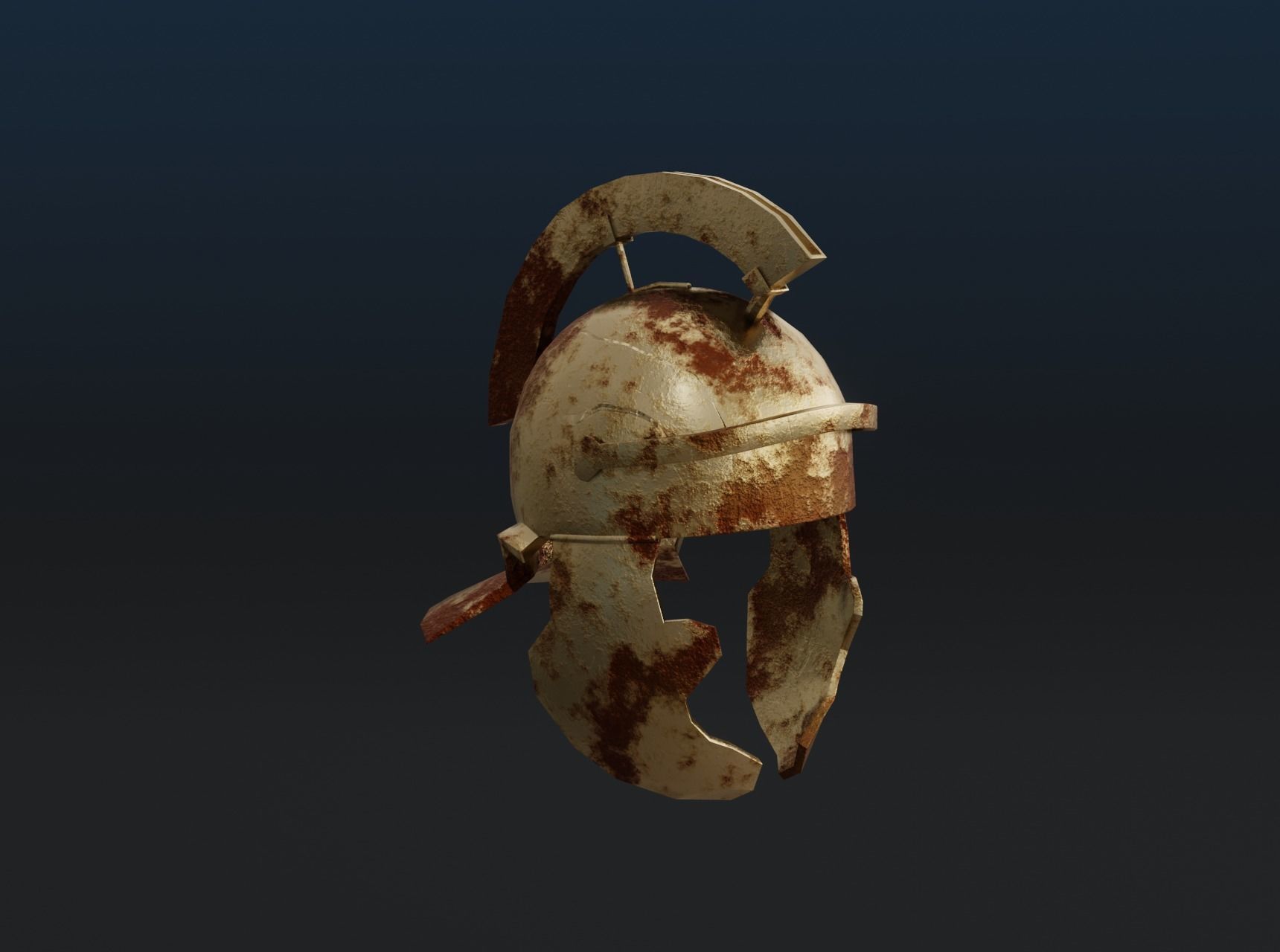 3D model Rusted Roman Helmet VR / AR / low-poly | CGTrader
