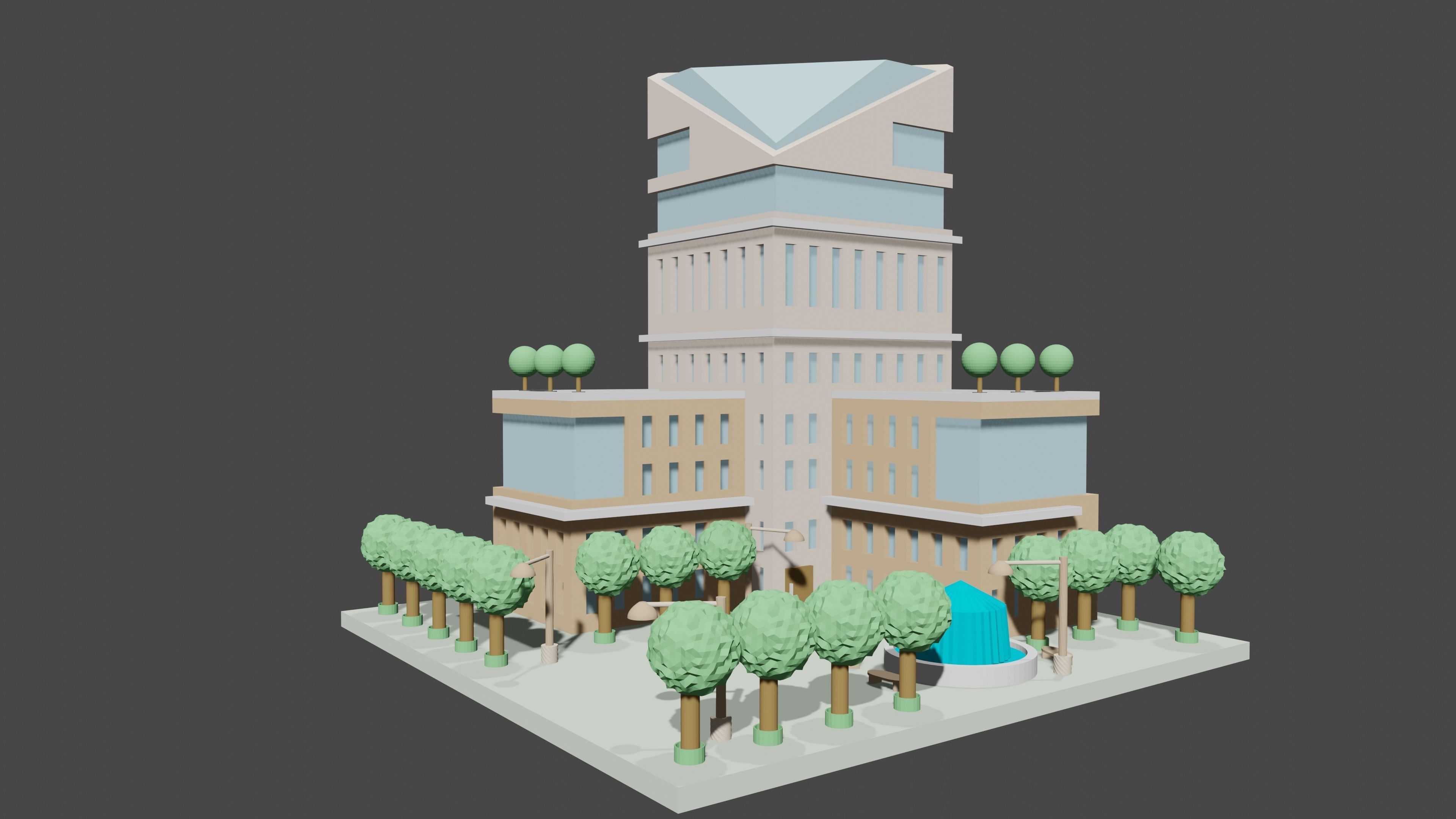 Residential building 17 WOU Kit 3D model | CGTrader