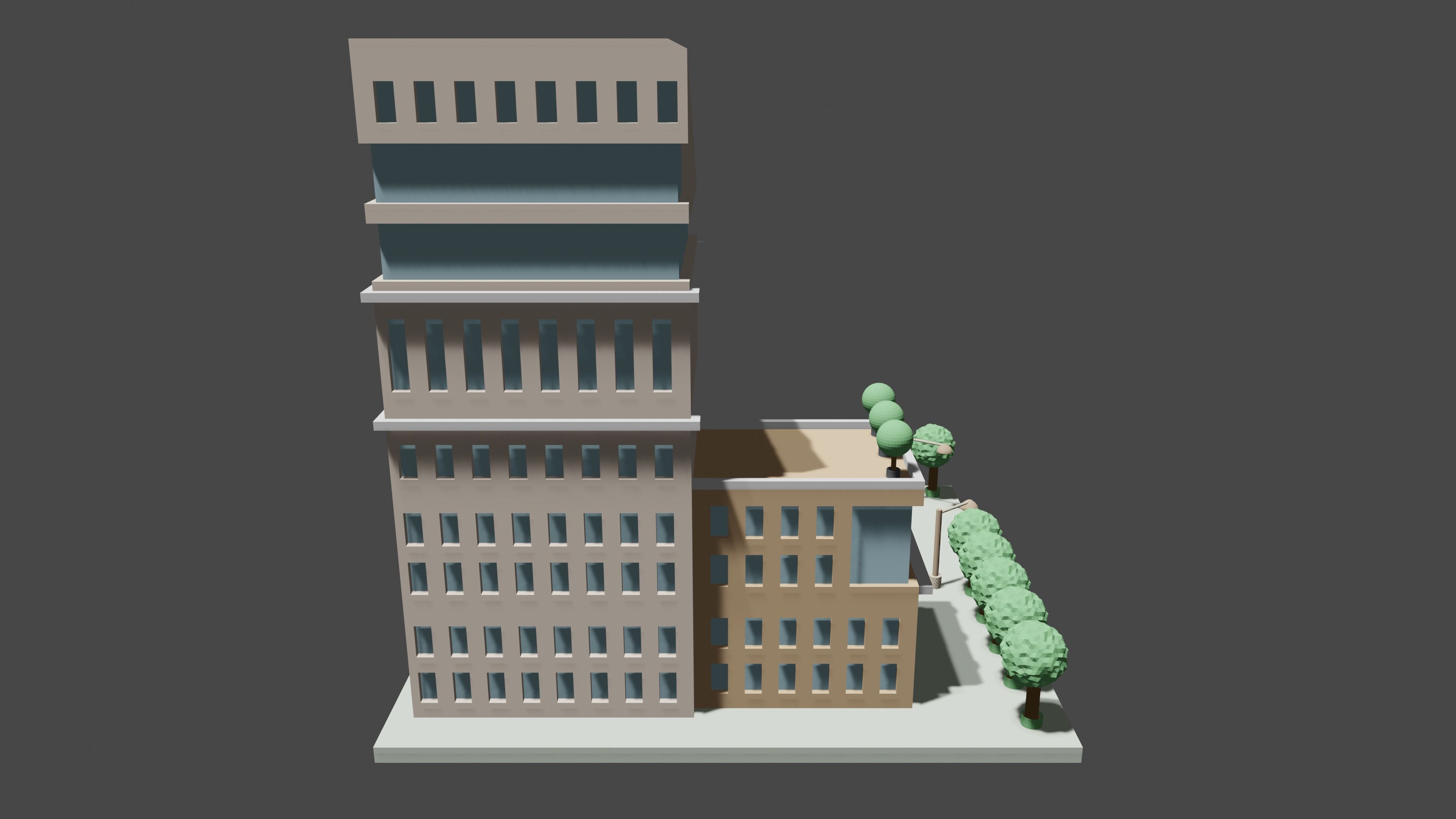 Residential building 17 WOU Kit 3D model | CGTrader