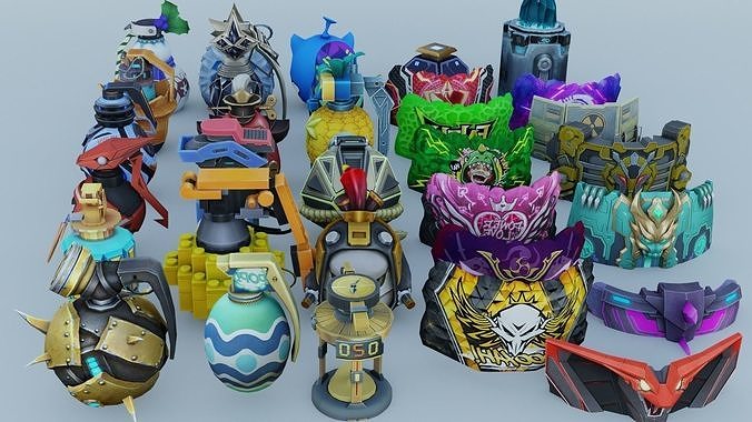 Weapon Grenade Gloo Wall Rifle bomb 3D model | CGTrader